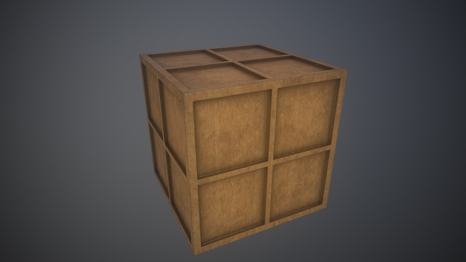 3D Wood box model - TurboSquid 1904198