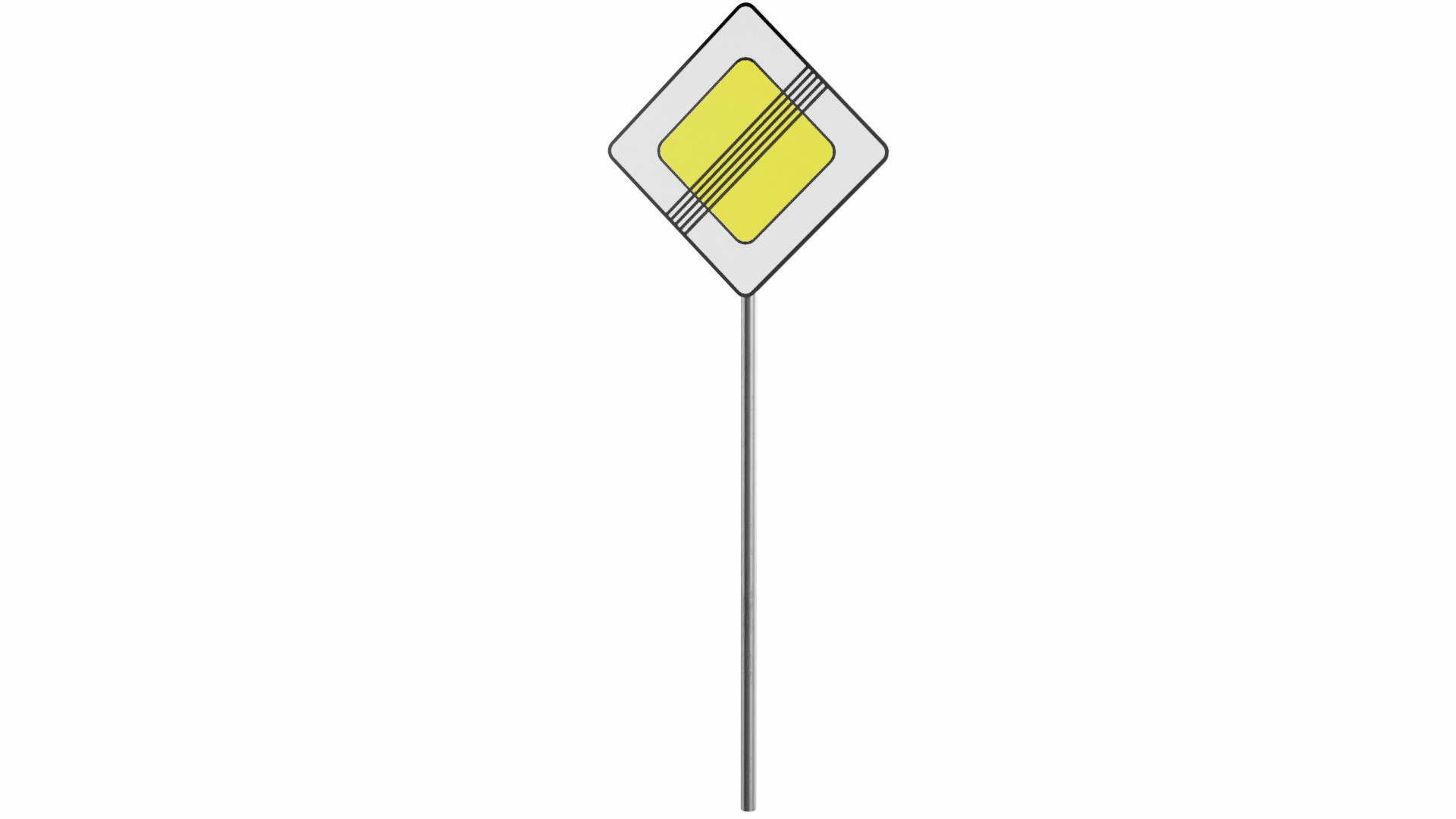 3D Model Priority Traffic Signs - TurboSquid 1767775