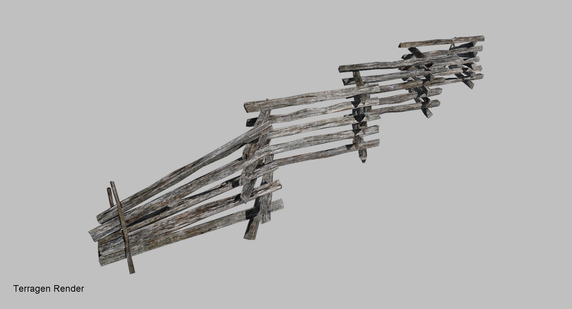 Split Rail Fence 3D - TurboSquid 1412259