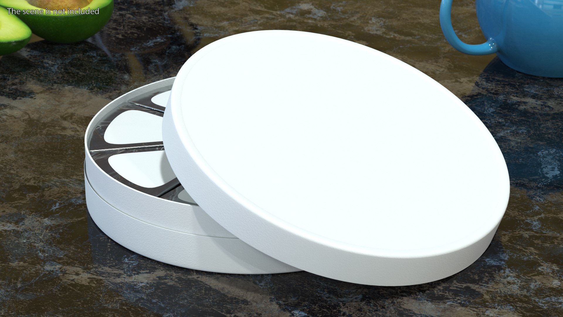 3D Round Box Of Creamy Cheese Triangles - TurboSquid 2156990