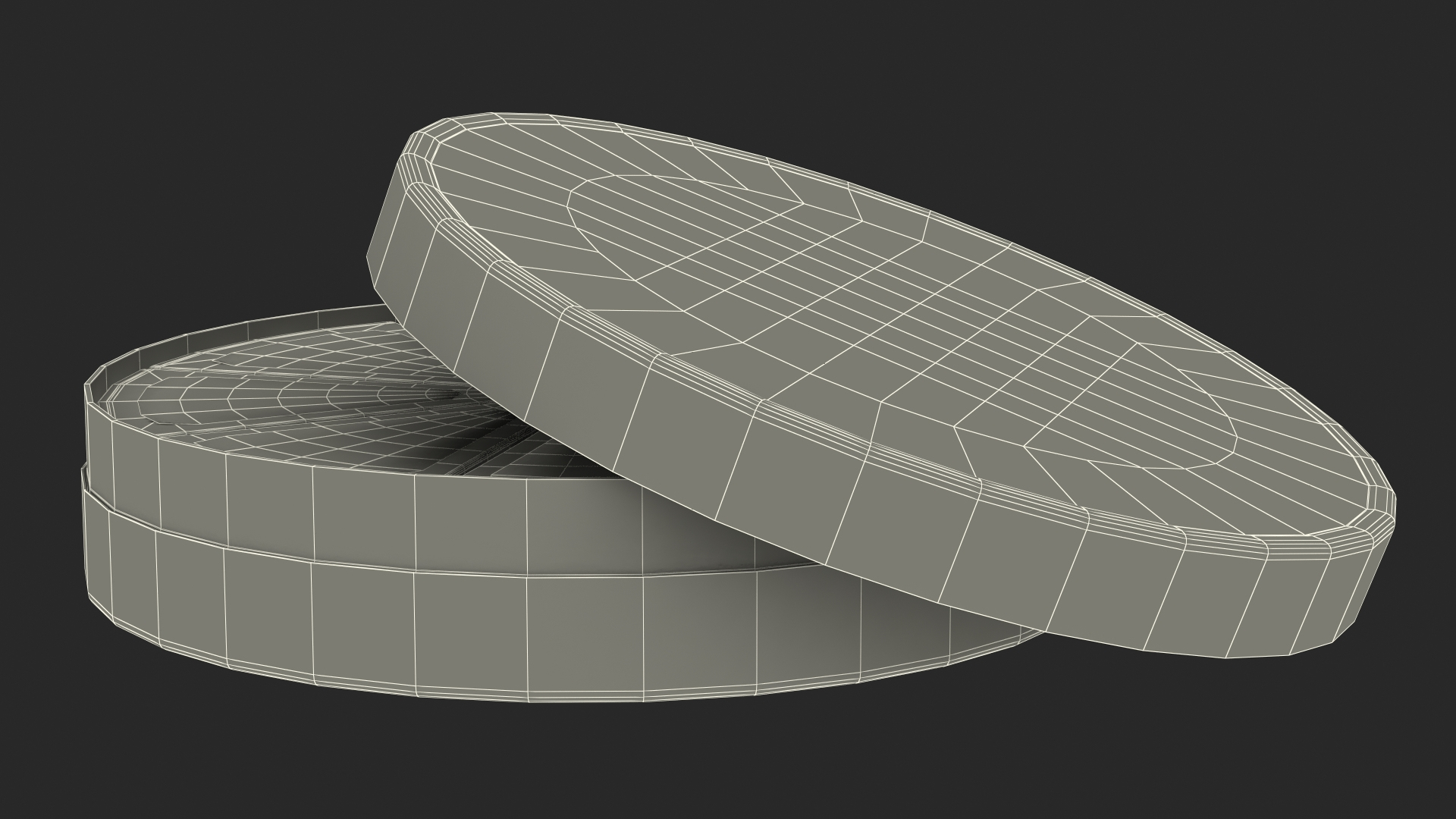 3D Round Box of Creamy Cheese Triangles - TurboSquid 2156990