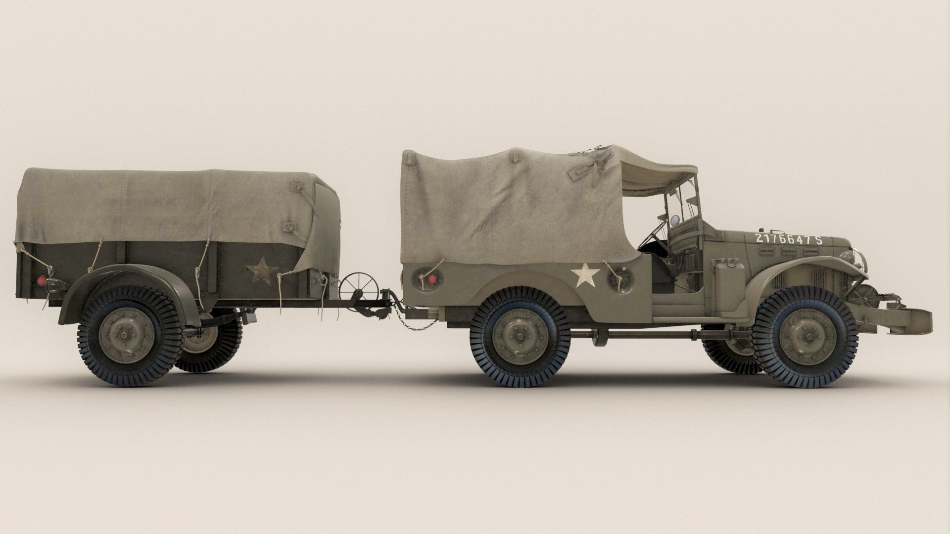 3d Dodge Truck Wc 2 Model