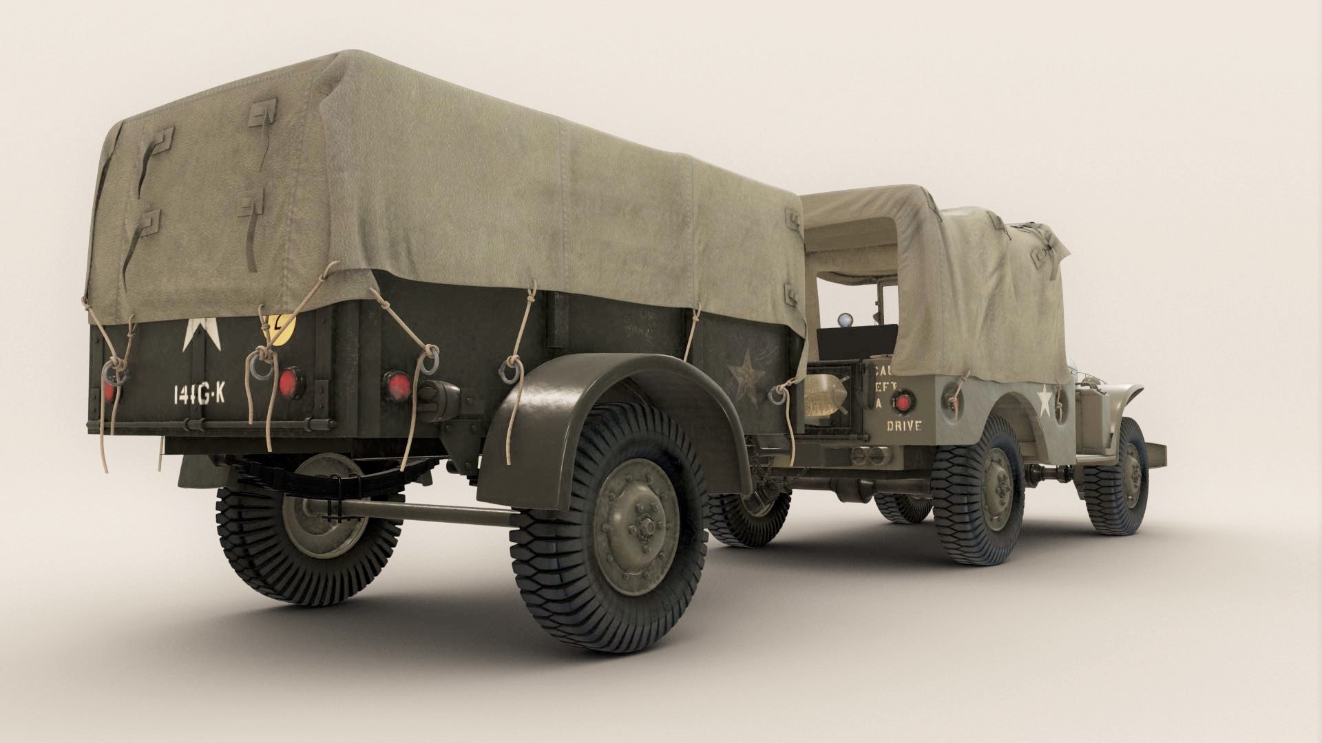 3d Dodge Truck Wc 2 Model