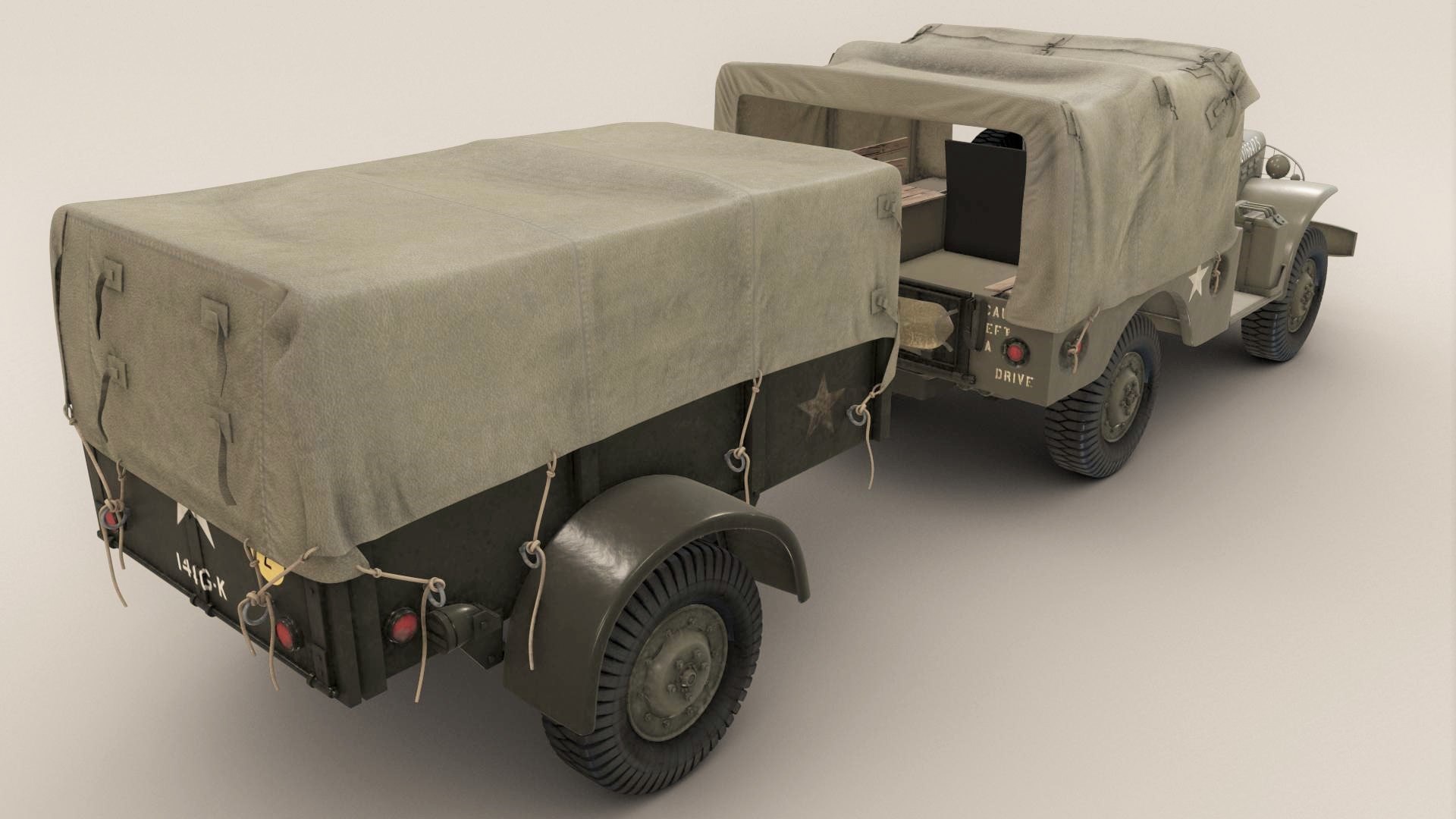 3d Dodge Truck Wc 2 Model