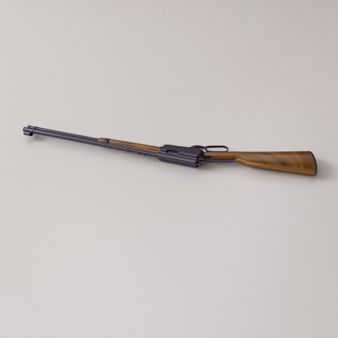 Henry Lever Action Rifle 3D Model - TurboSquid 1149937