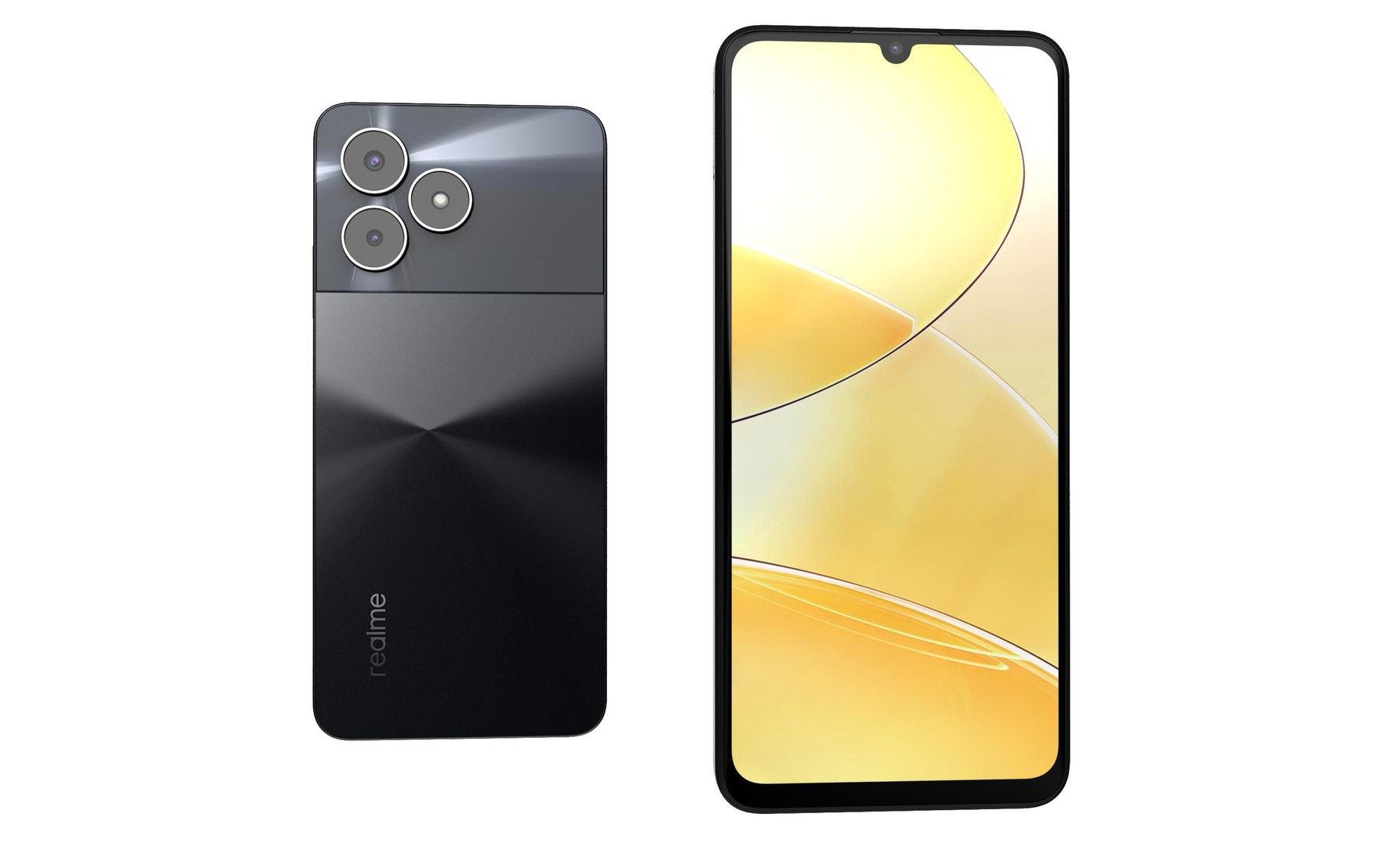 3D Model Realme C51 Black And Blue - TurboSquid 2126463