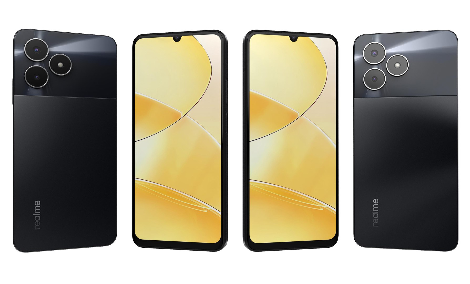 3D Model Realme C51 Black And Blue - TurboSquid 2126463