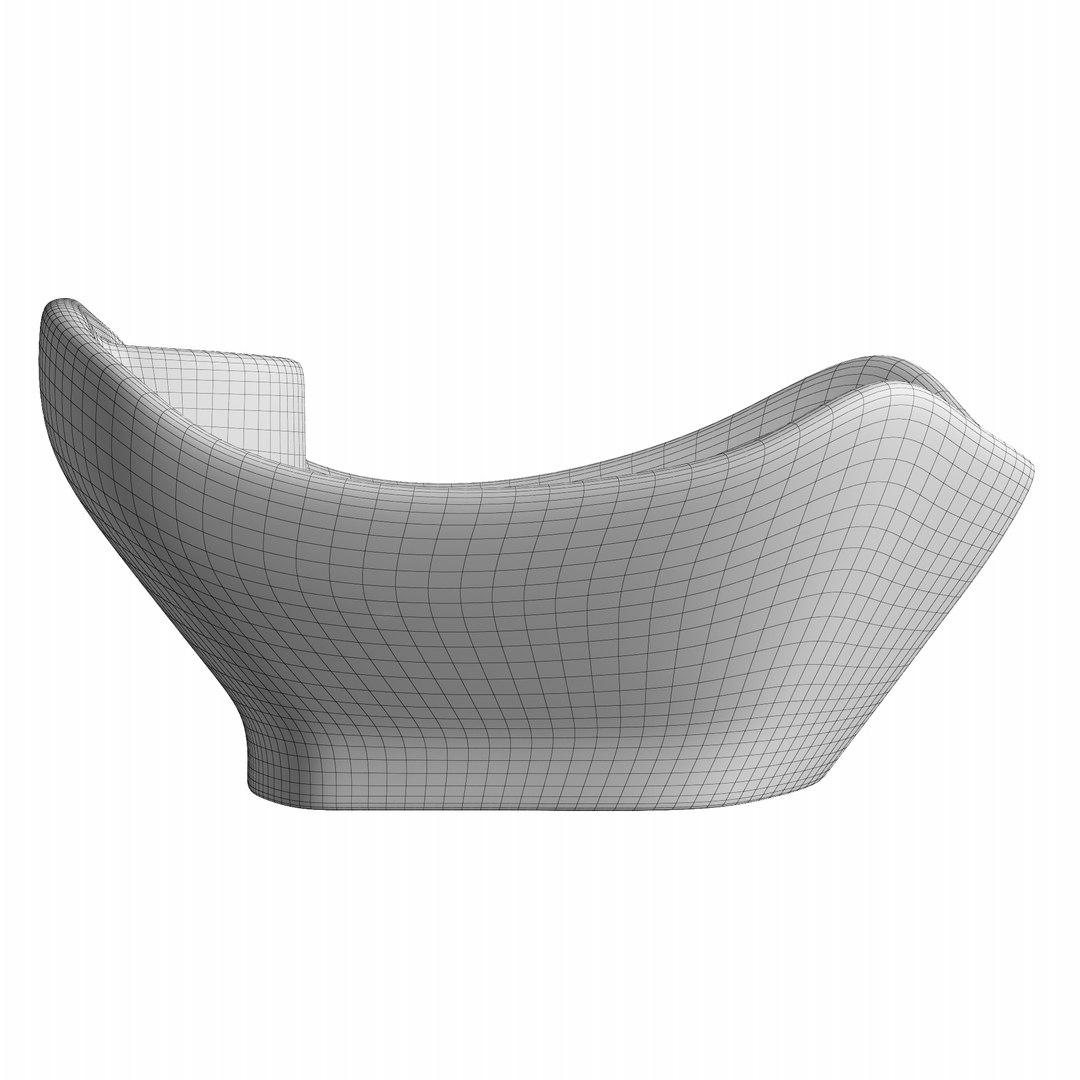 3D Model Rectangle Bowl Shape - TurboSquid 1693565