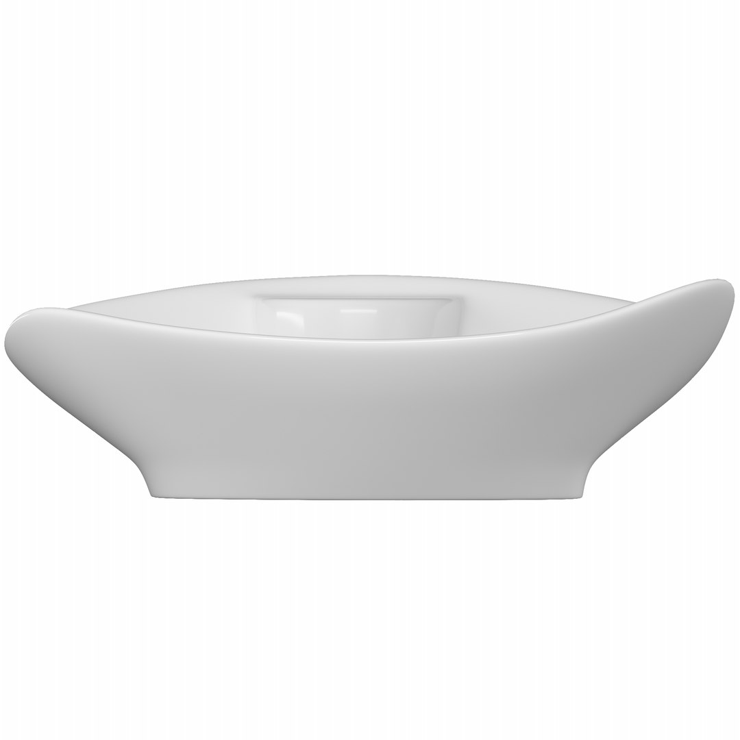 3D Model Rectangle Bowl Shape - TurboSquid 1693565