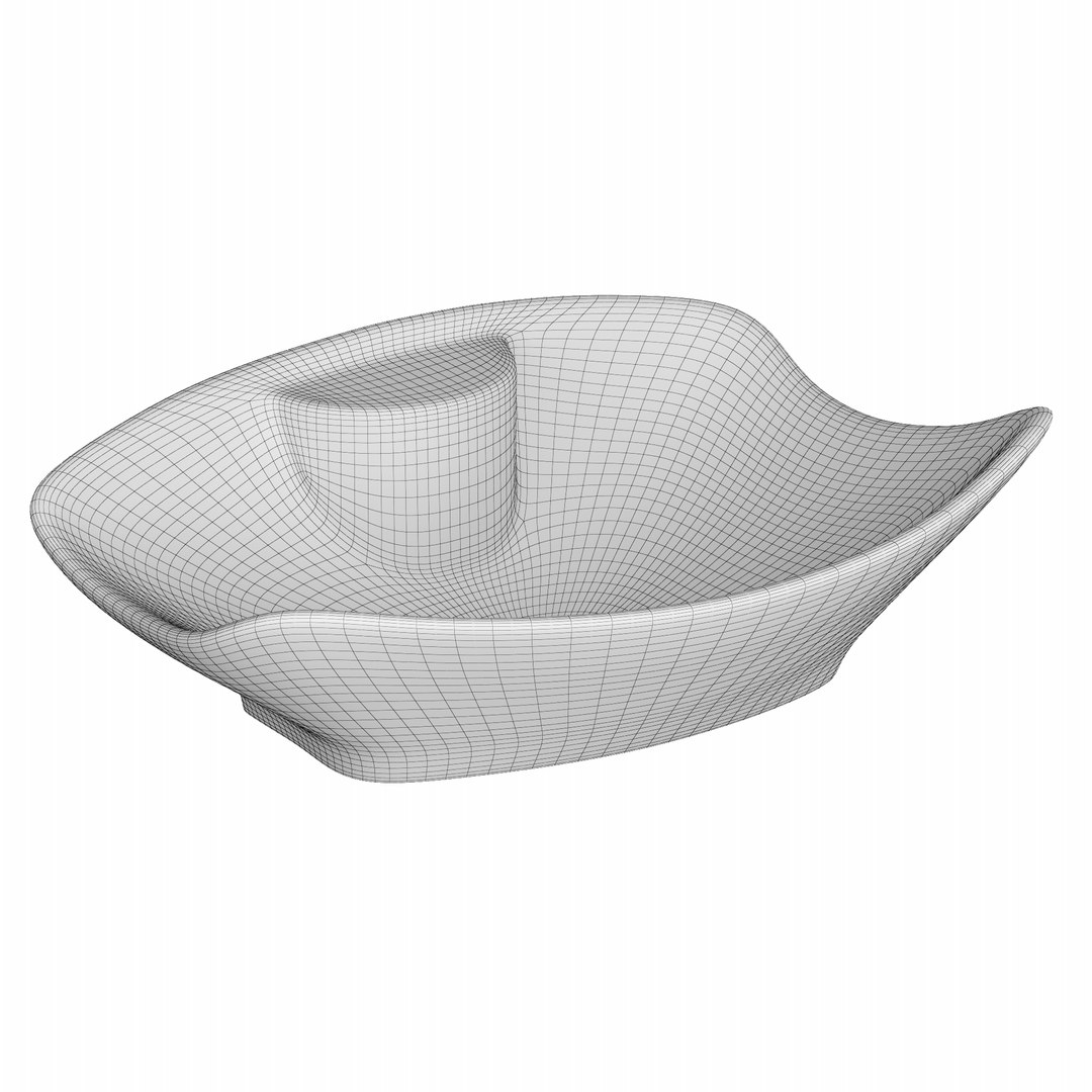 3D Model Rectangle Bowl Shape - TurboSquid 1693565