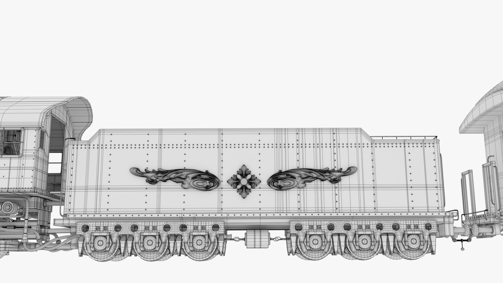 Steam Train 3D Model - TurboSquid 1440503