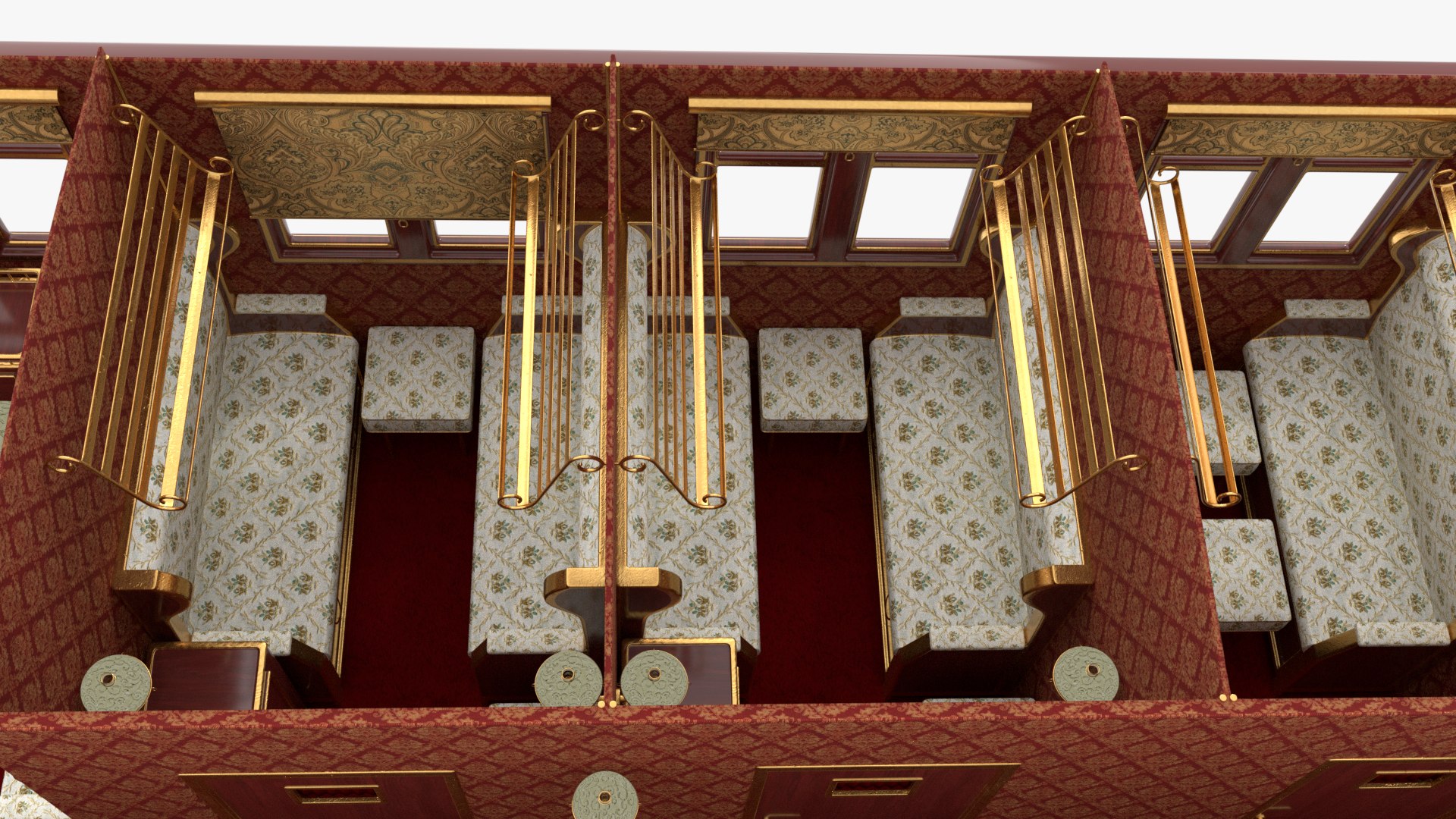 Steam train 3D model - TurboSquid 1440503