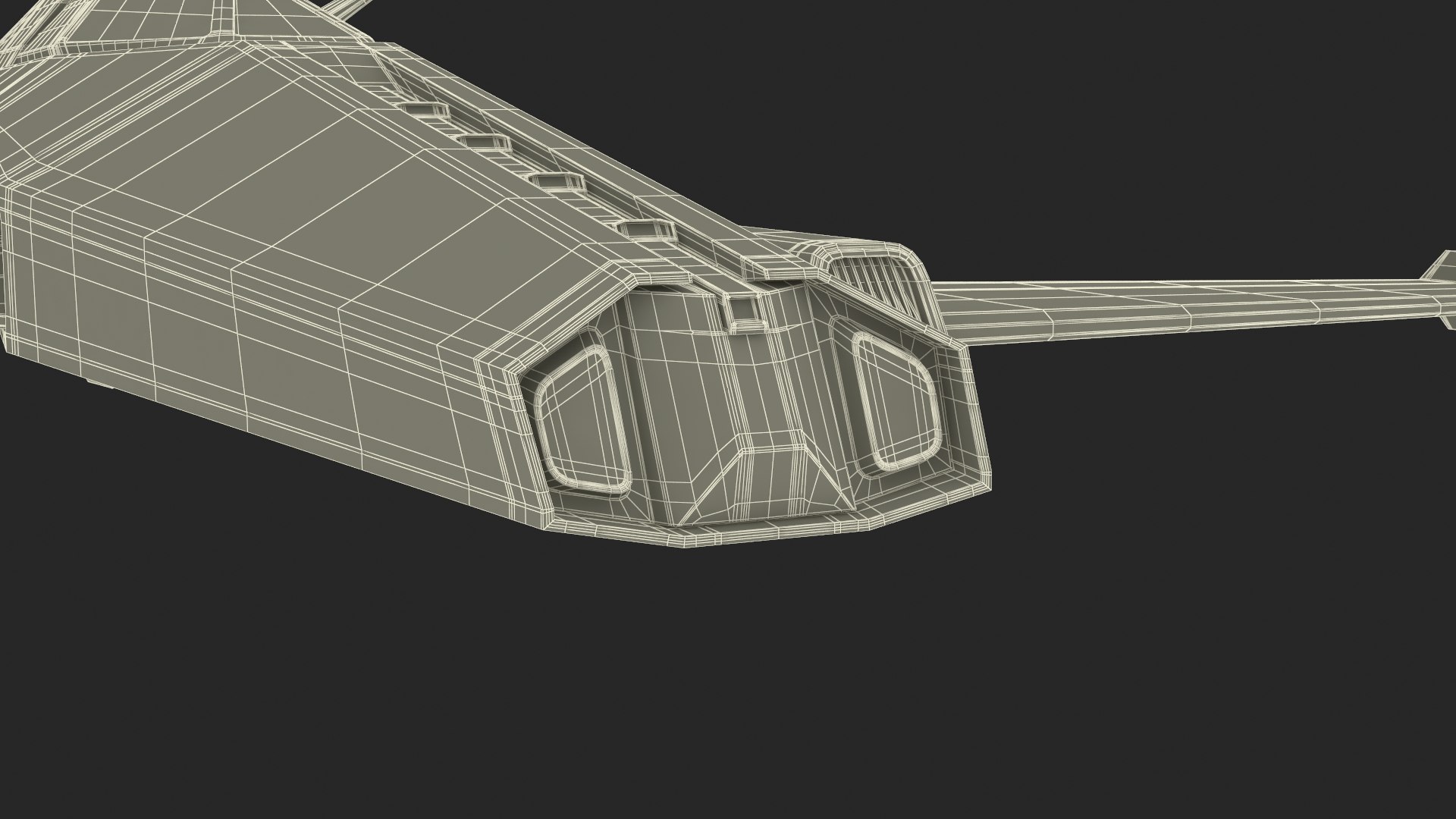 Futuristic Space Stealth Fighter Jet 3D - TurboSquid 2247305