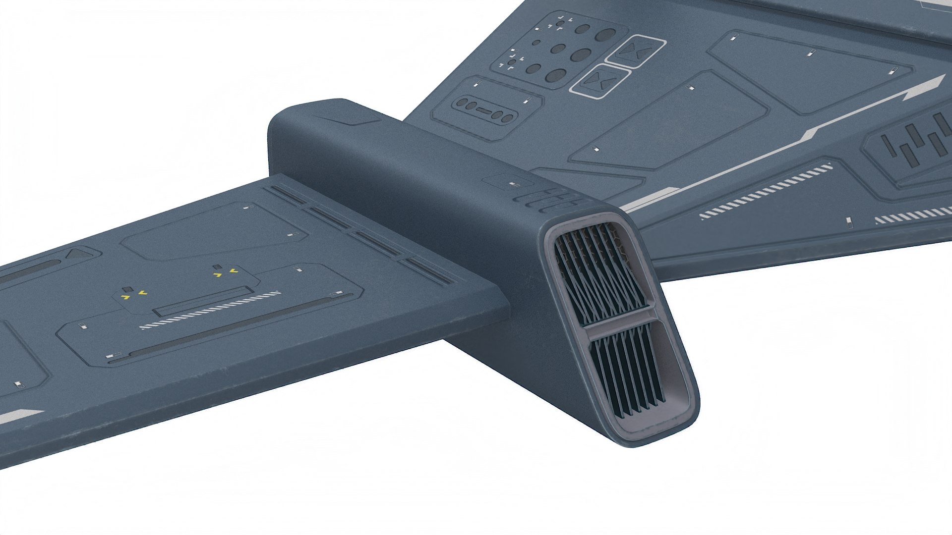 Futuristic Space Stealth Fighter Jet 3D - TurboSquid 2247305