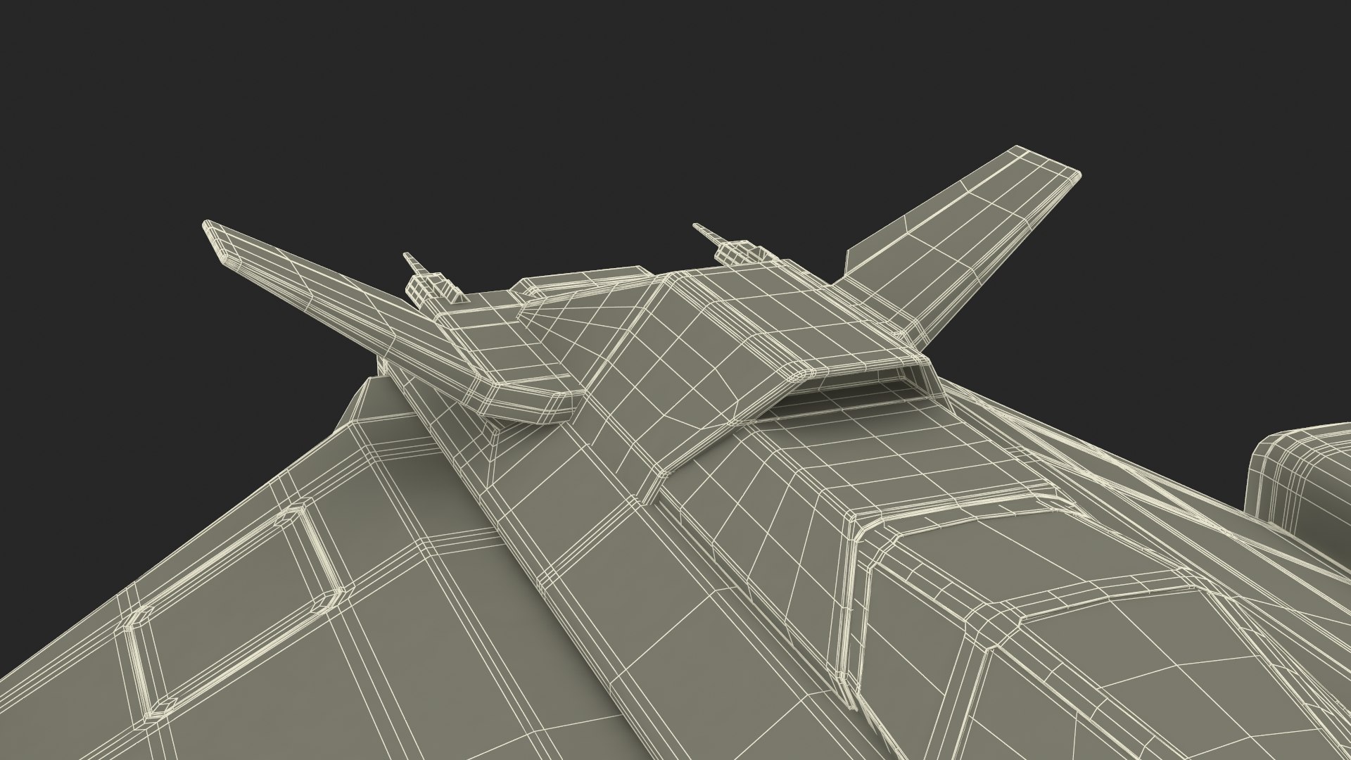 Futuristic Space Stealth Fighter Jet 3D - TurboSquid 2247305