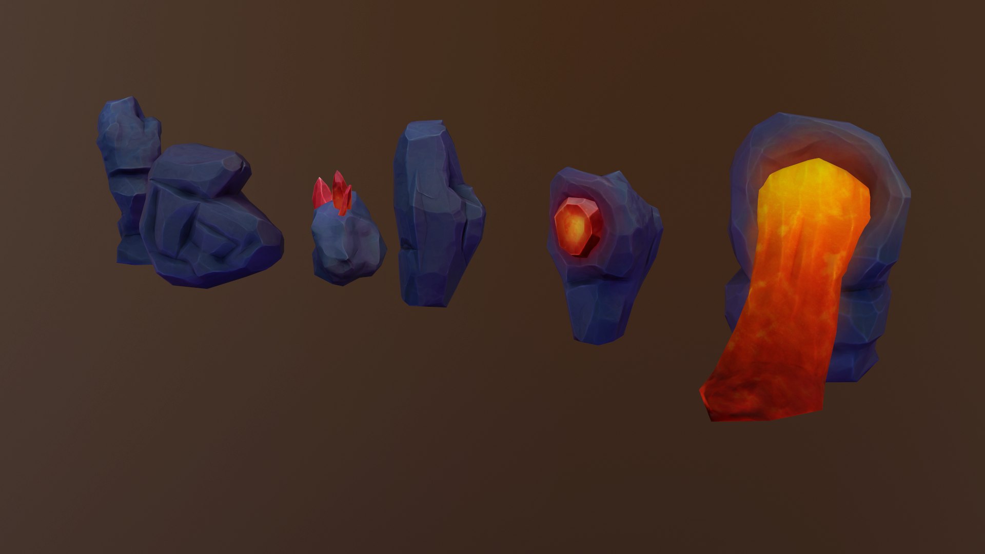 Cartoon Stones 3D Model - TurboSquid 1205196