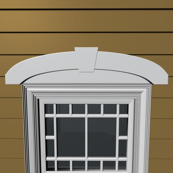 3d model decorative gable vent