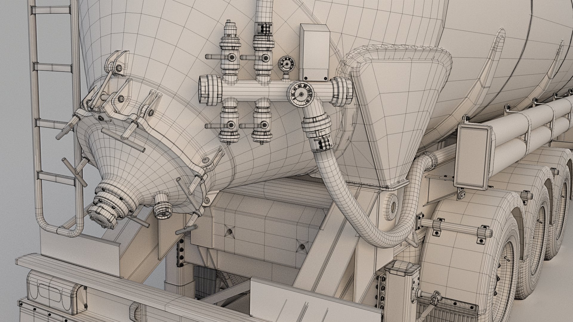 3D Tank Silo Trailer - TurboSquid 1525812