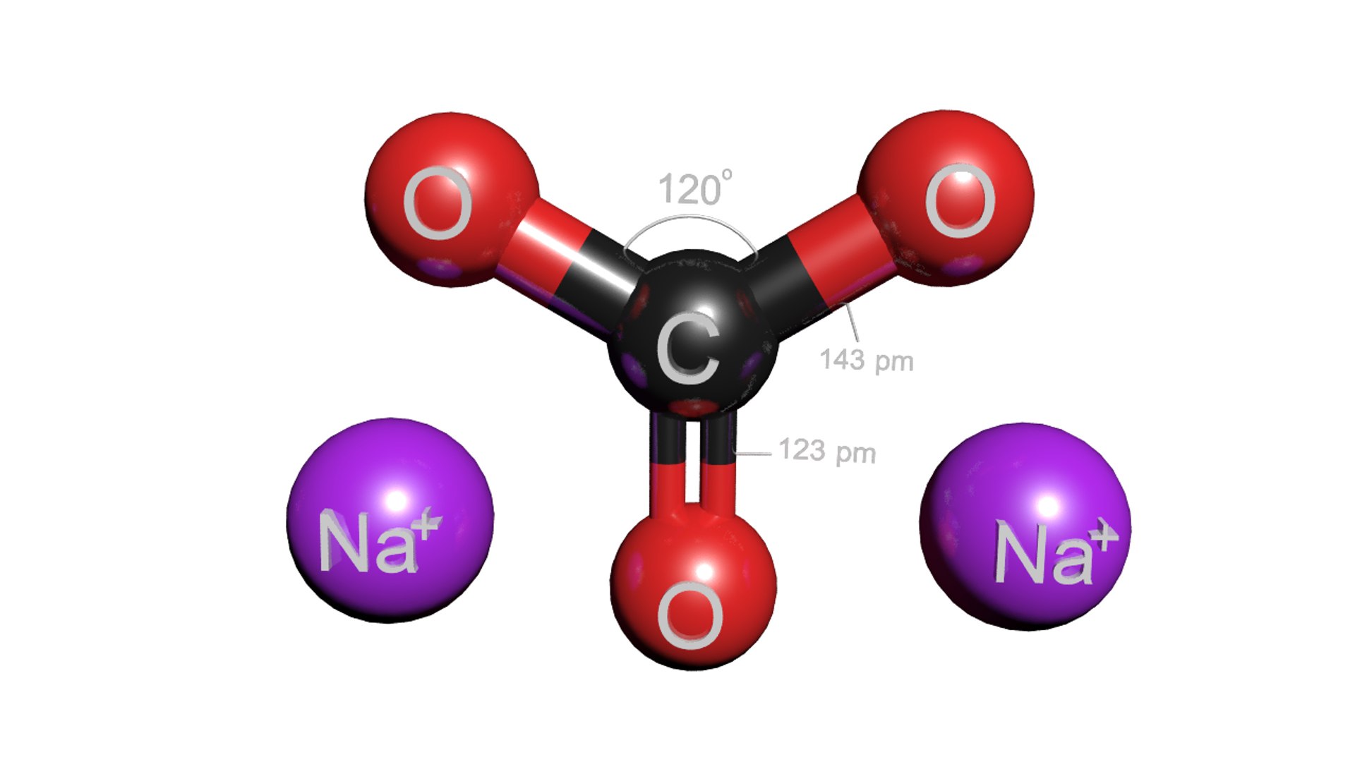 3D Sodium Carbonate Molecule Na2co3 - TurboSquid 1426874