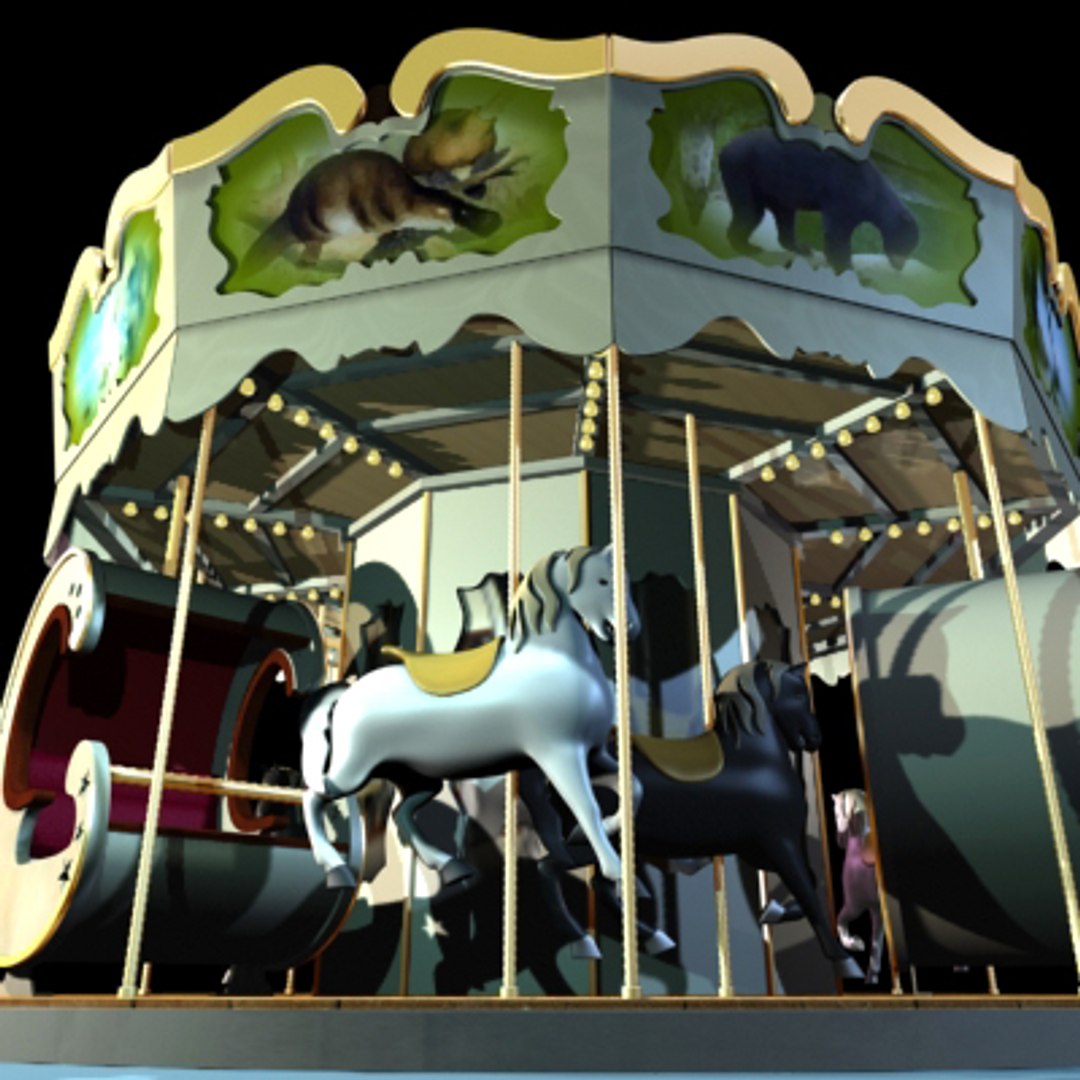 carousel 3d model