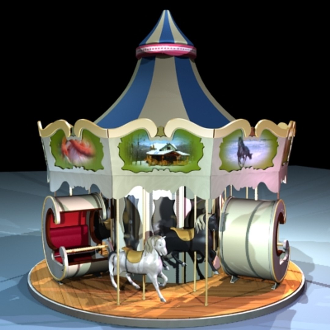 carousel 3d model