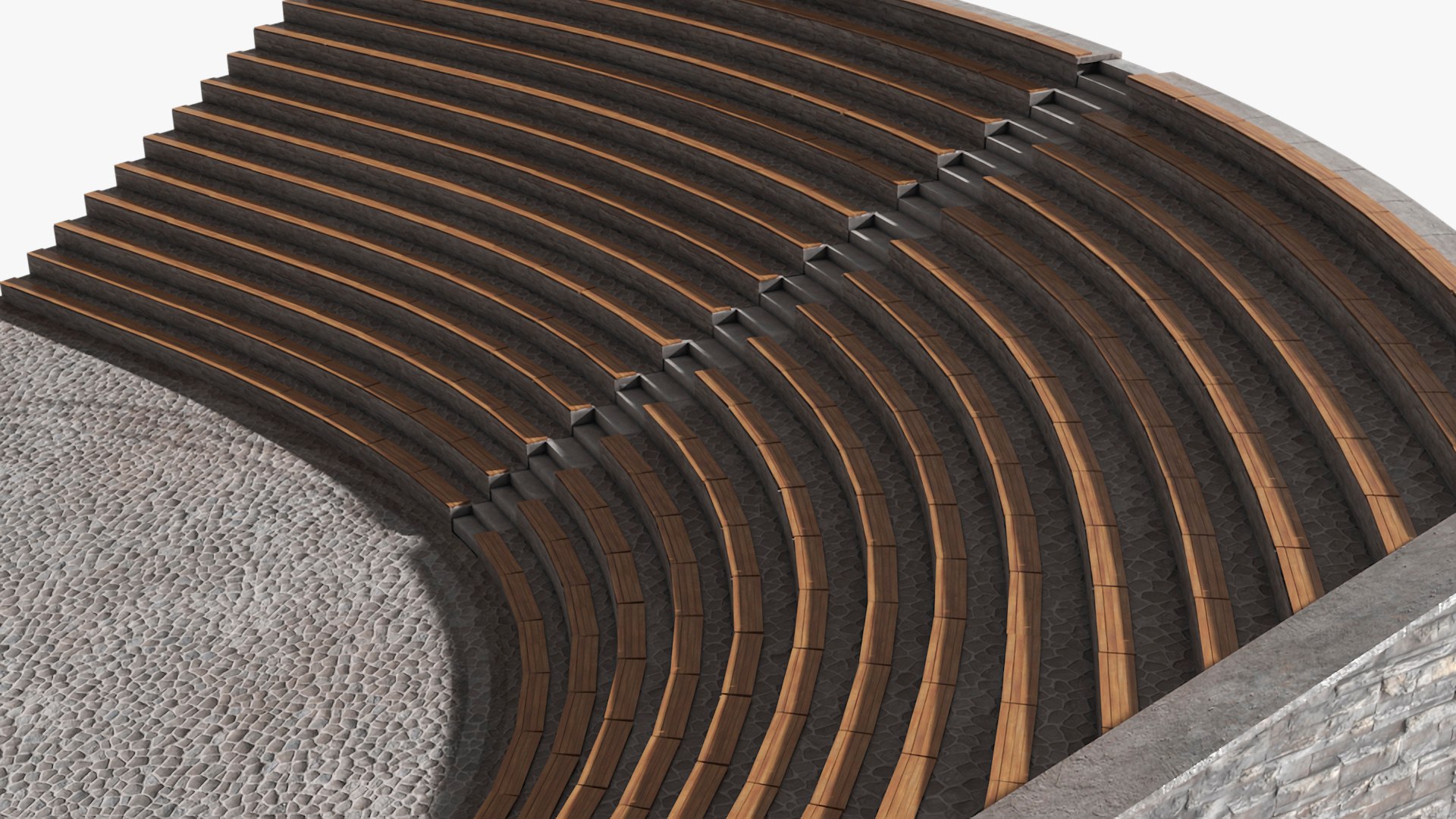 3D Ancient Amphitheater With Stage - TurboSquid 2377355