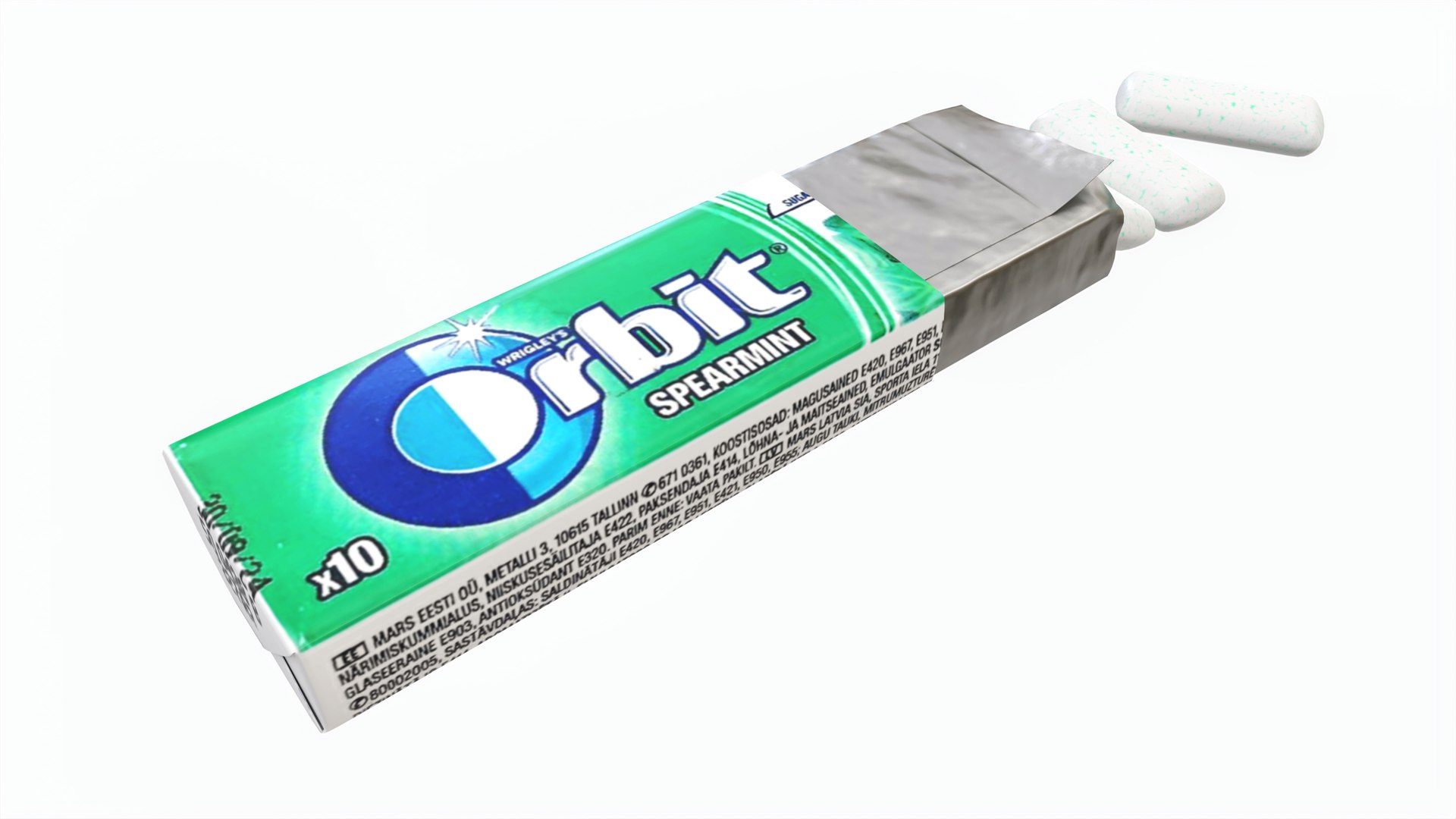 3D Model Pack Chewing Gum Orbit Opened - TurboSquid 2224893