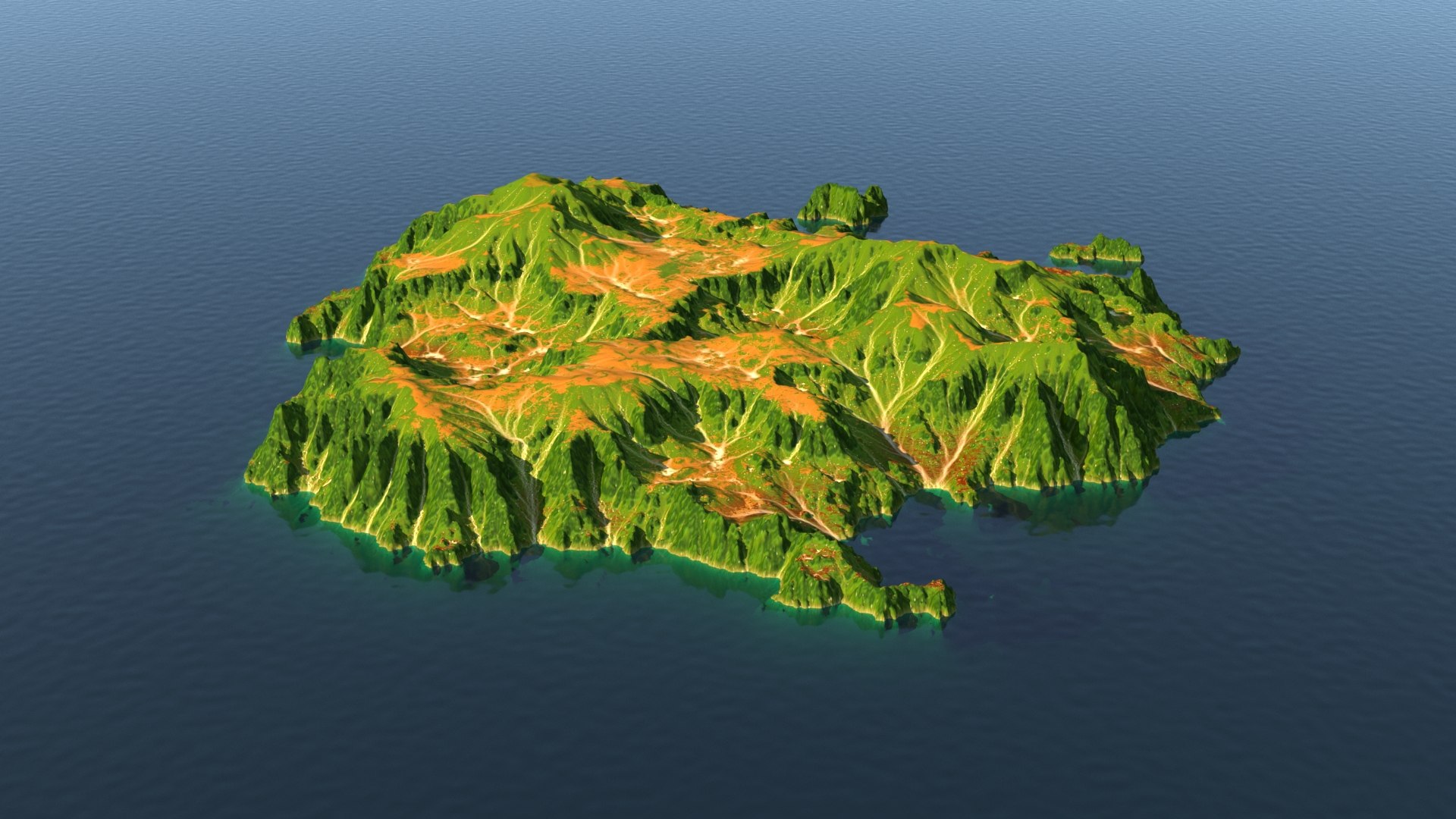 Island Terrain 02 3D model - TurboSquid 2019626