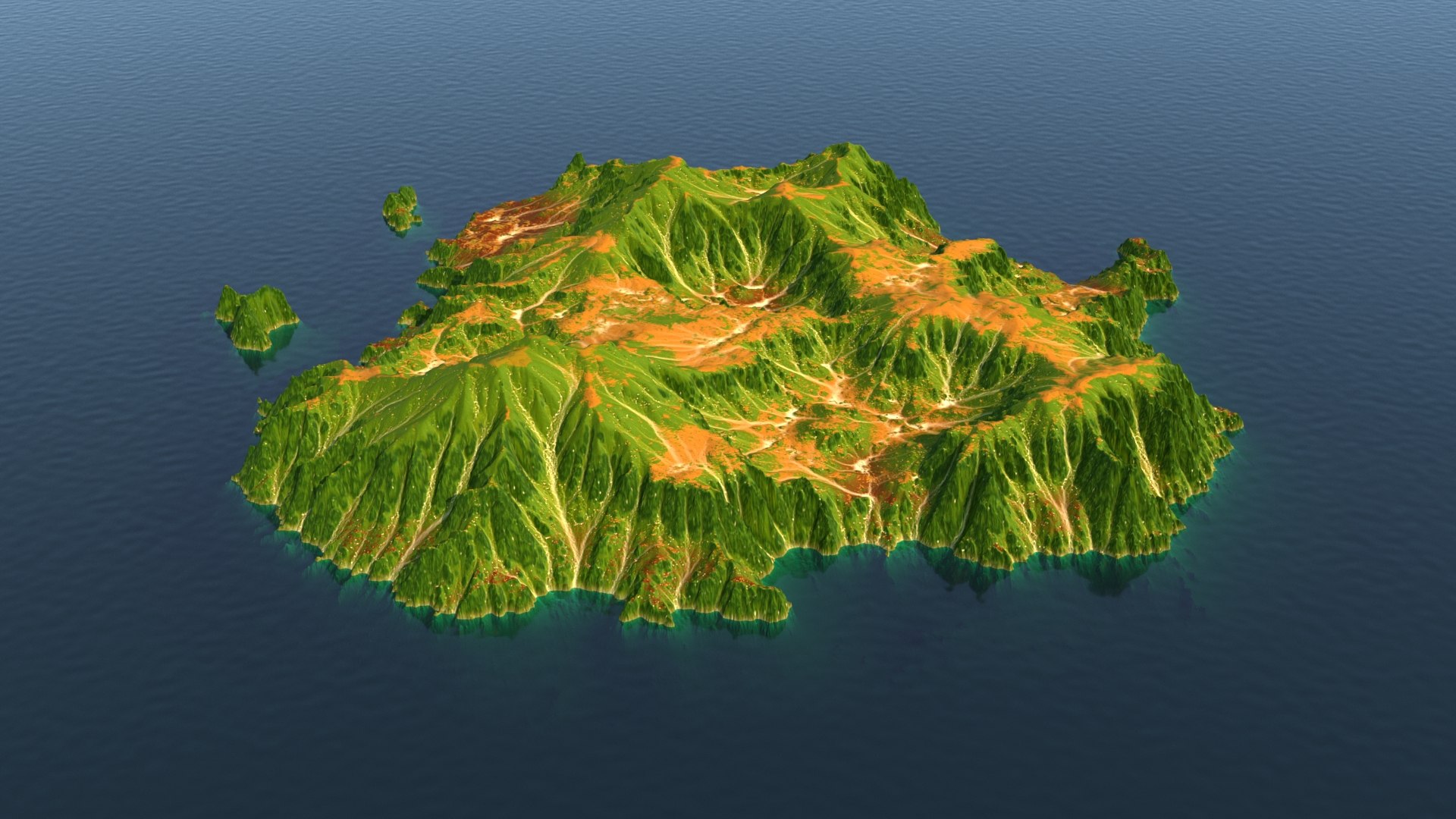 Island Terrain 02 3D model - TurboSquid 2019626