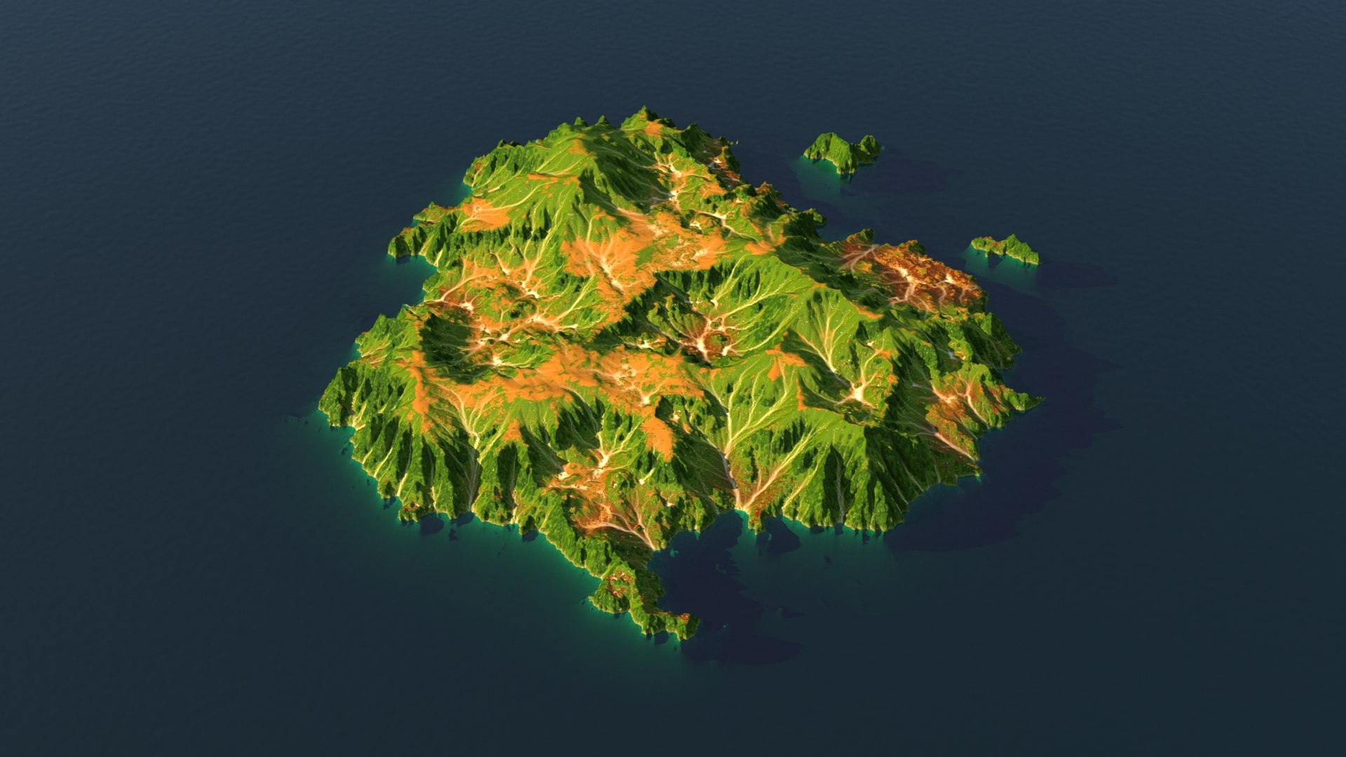 Island Terrain 02 3D model - TurboSquid 2019626
