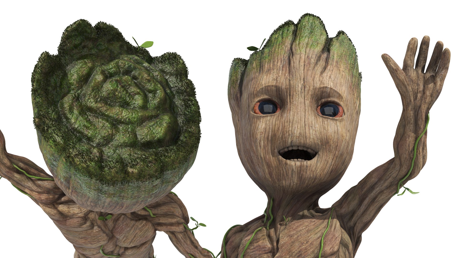 Groot Waving His Hand Model - TurboSquid 2270297