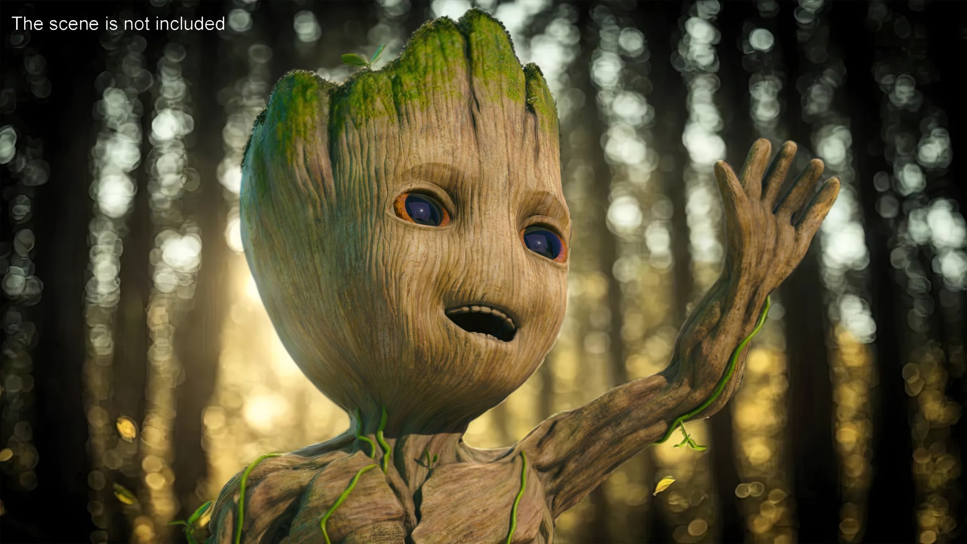 Groot Waving His Hand Model - TurboSquid 2270297