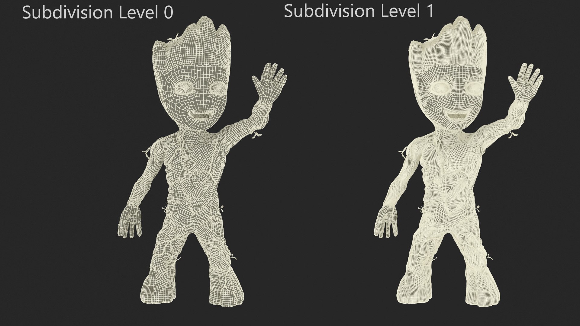 Groot Waving His Hand Model - TurboSquid 2270297