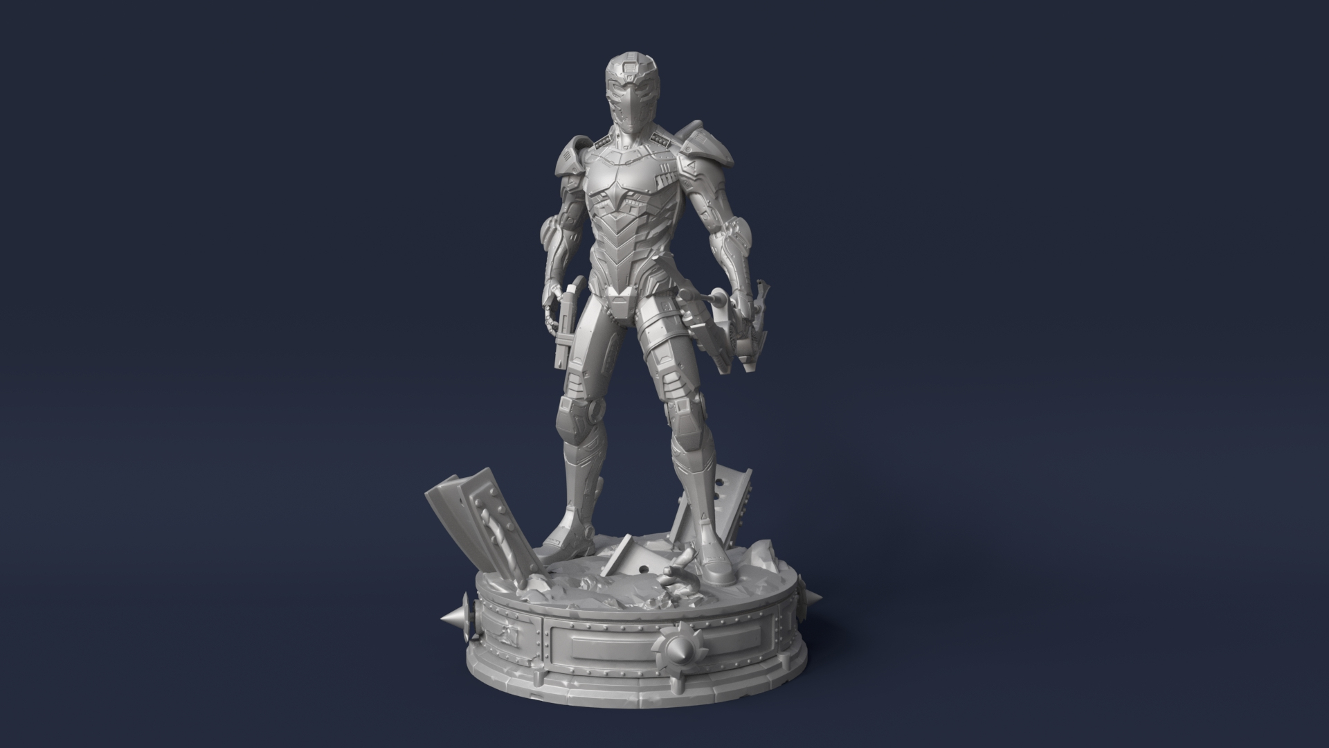 3D Printer STL Hard Surface Robot Sci-fi Cyber Model - TurboSquid 2047324