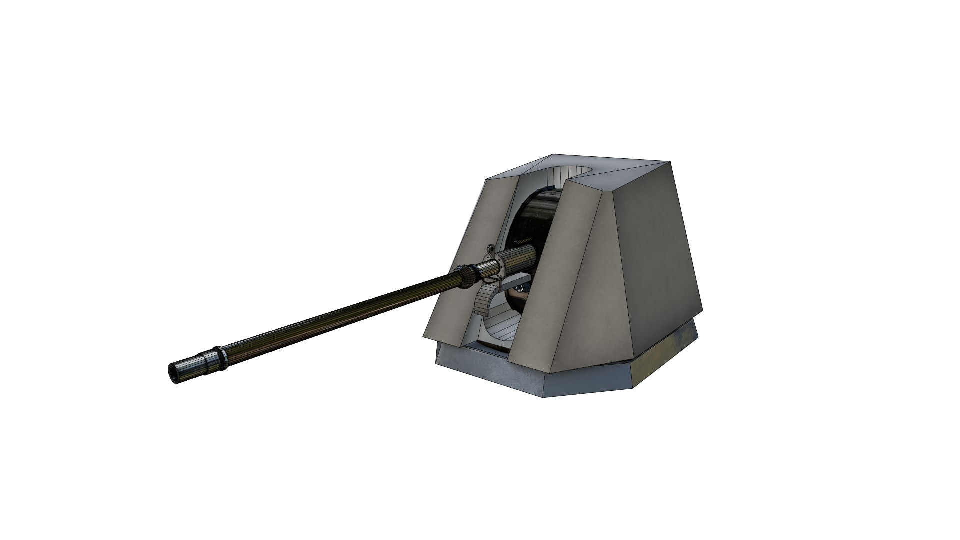 Otobreda 76mm Naval Gun 3D Model - TurboSquid 2241114