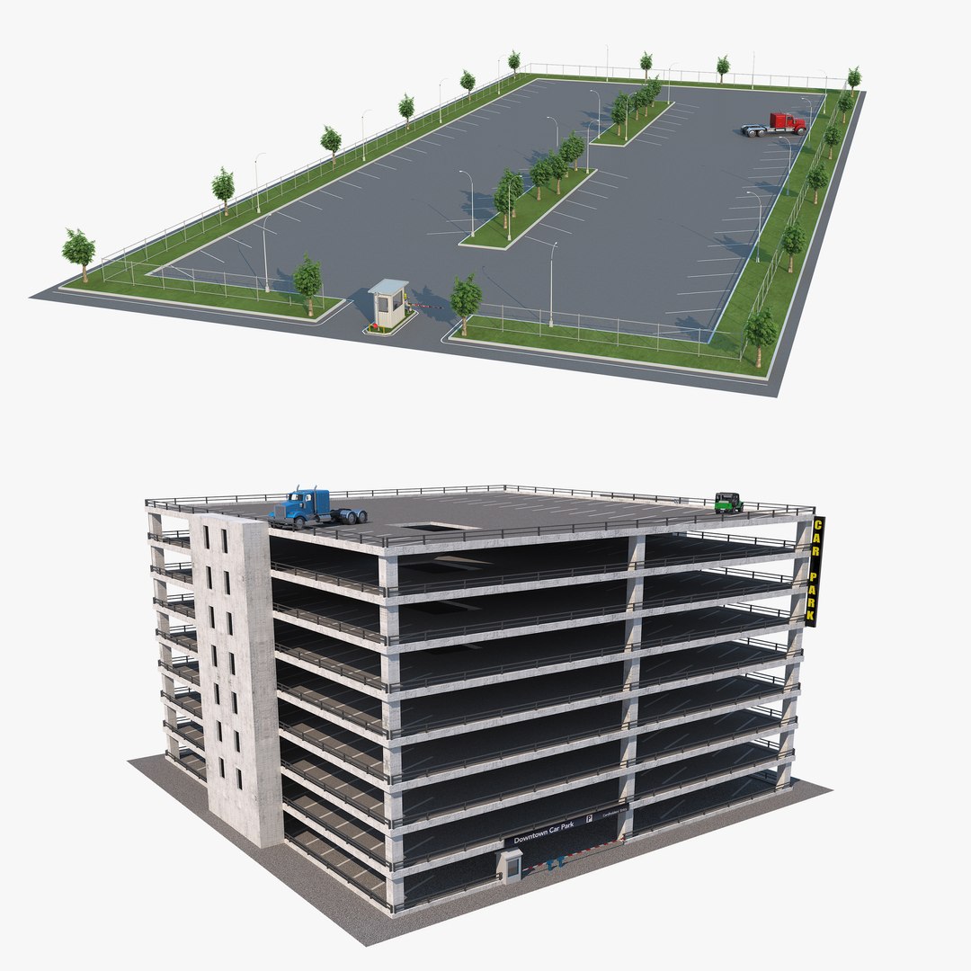 Parking Garage Collection 3D model - TurboSquid 2113770