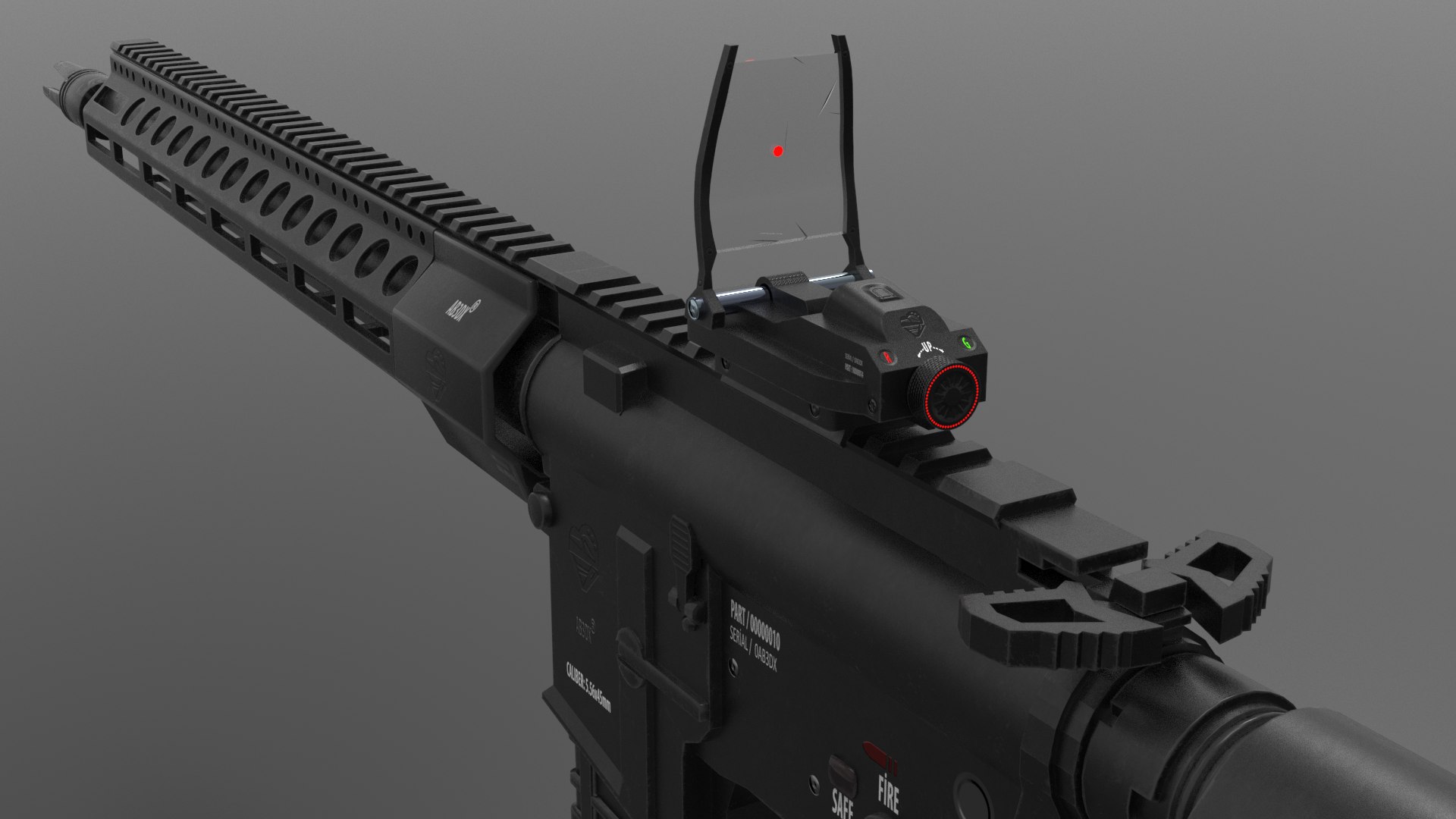Red Green Dot Sight 3D model - TurboSquid 1879932