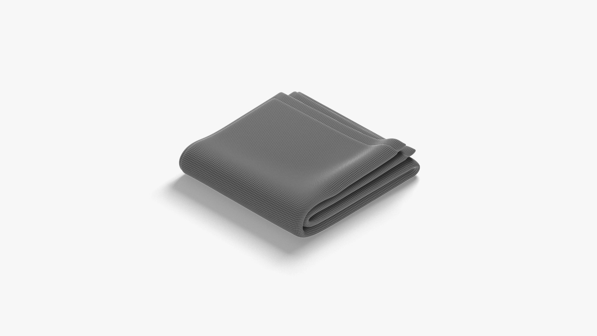 3D White Bath Towel Stack - Hotel Spa Wiper - TurboSquid 2045371