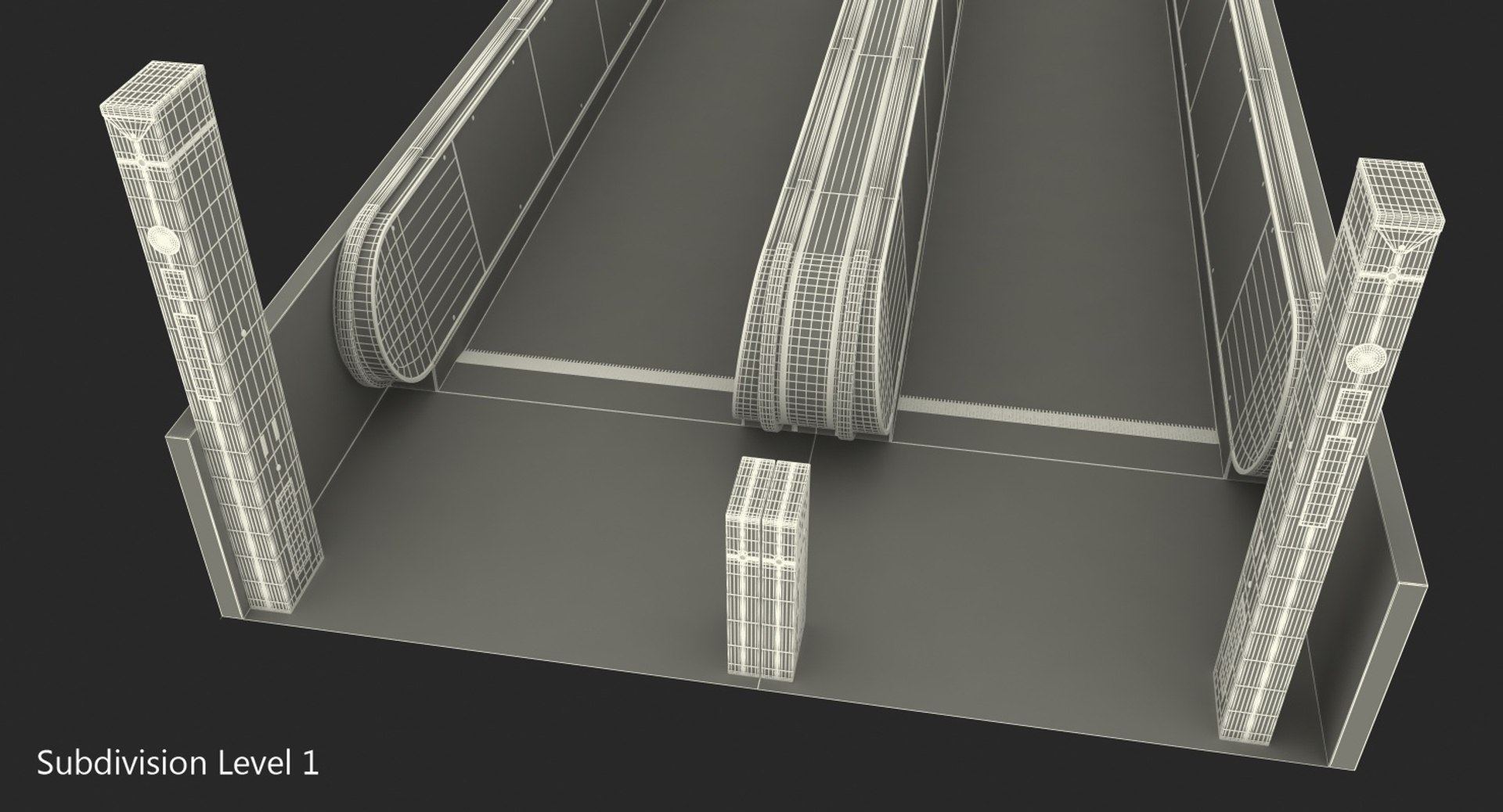 Travelator Tunnel 3D Model - TurboSquid 1342283