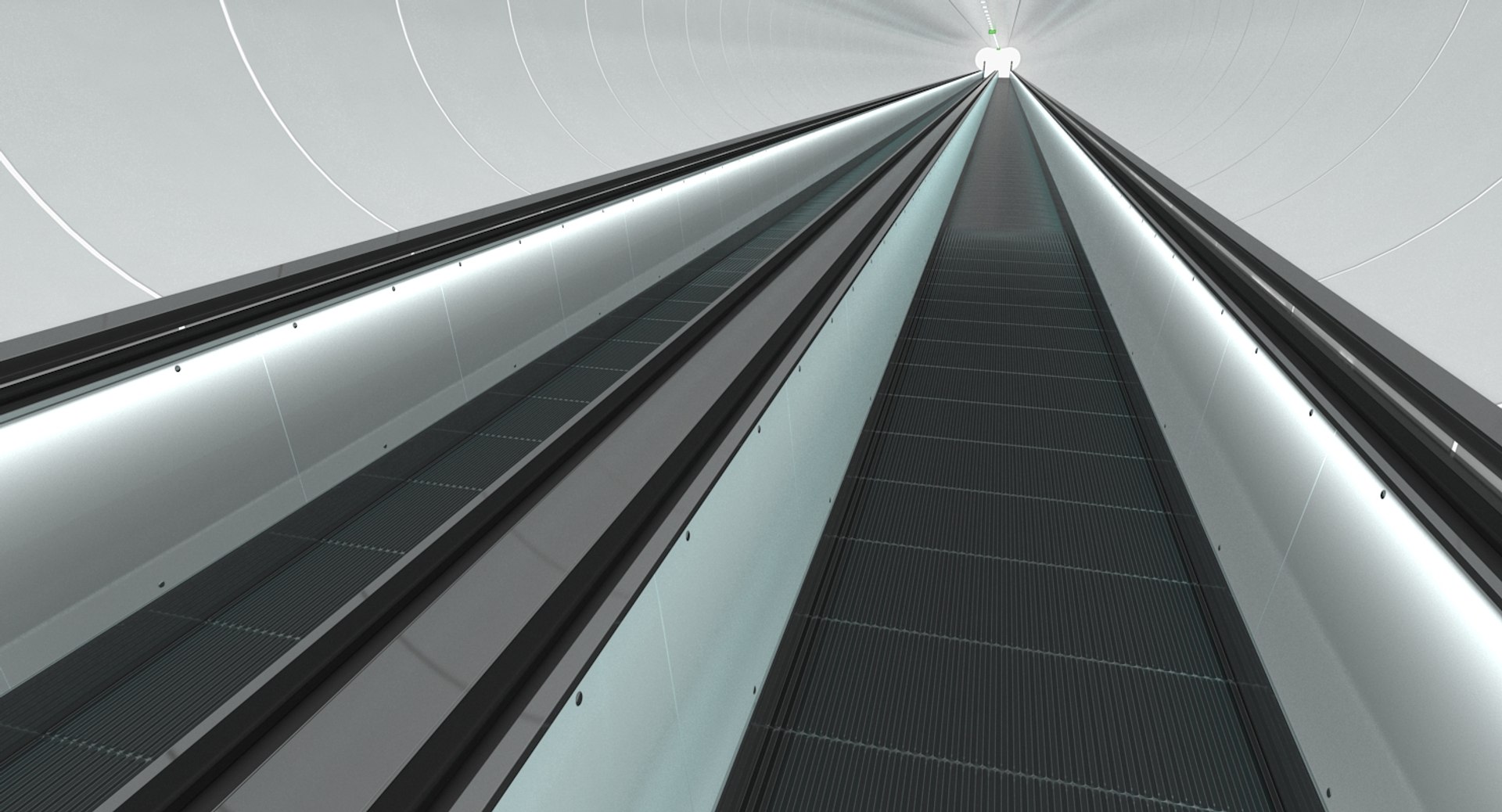 Travelator Tunnel 3D Model - TurboSquid 1342283