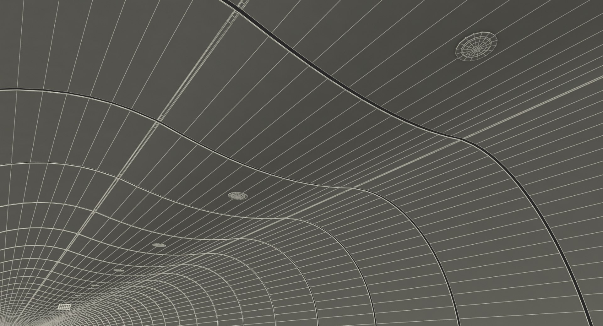 Travelator tunnel 3D model - TurboSquid 1342283