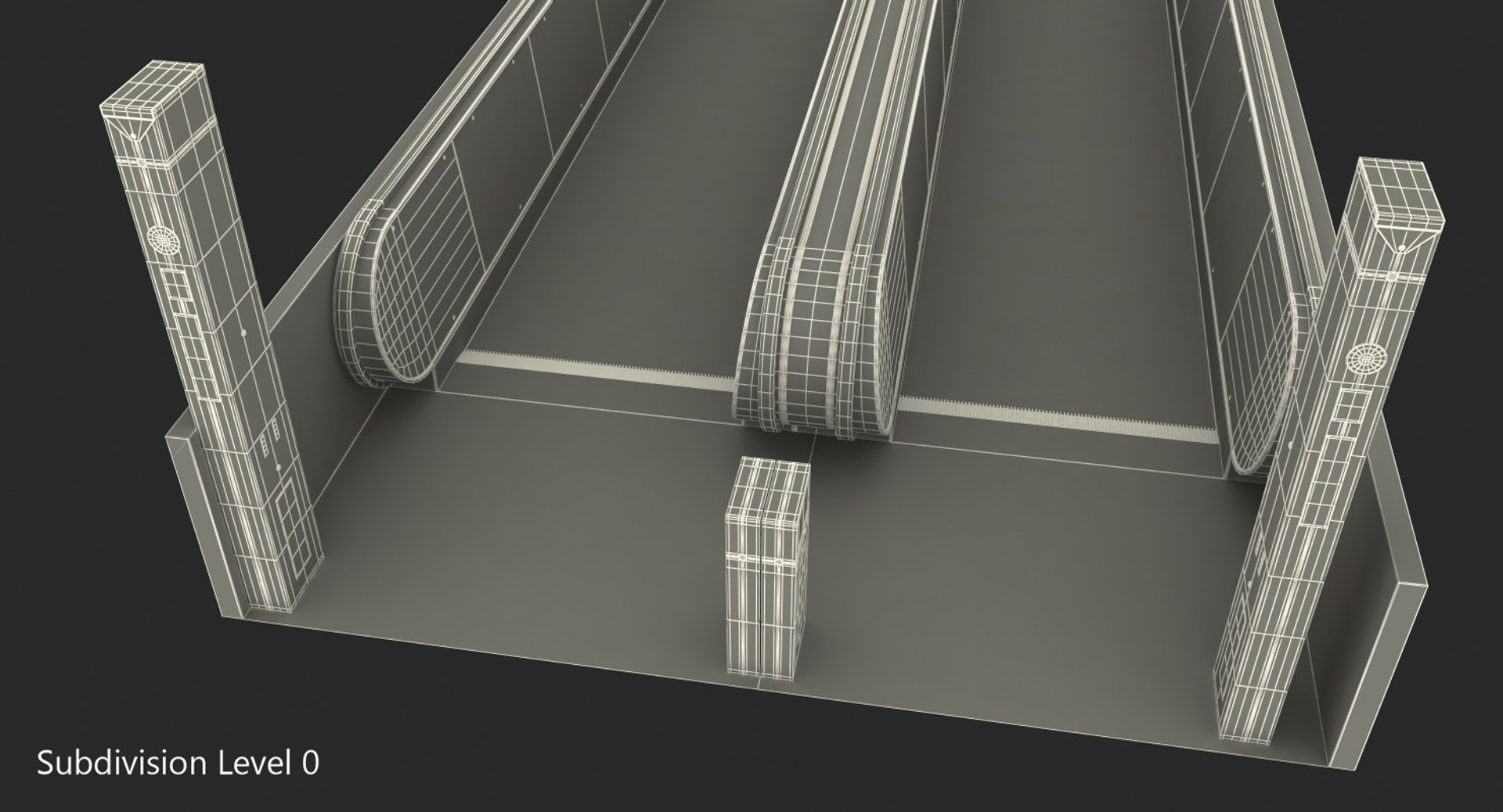 Travelator Tunnel 3D Model - TurboSquid 1342283