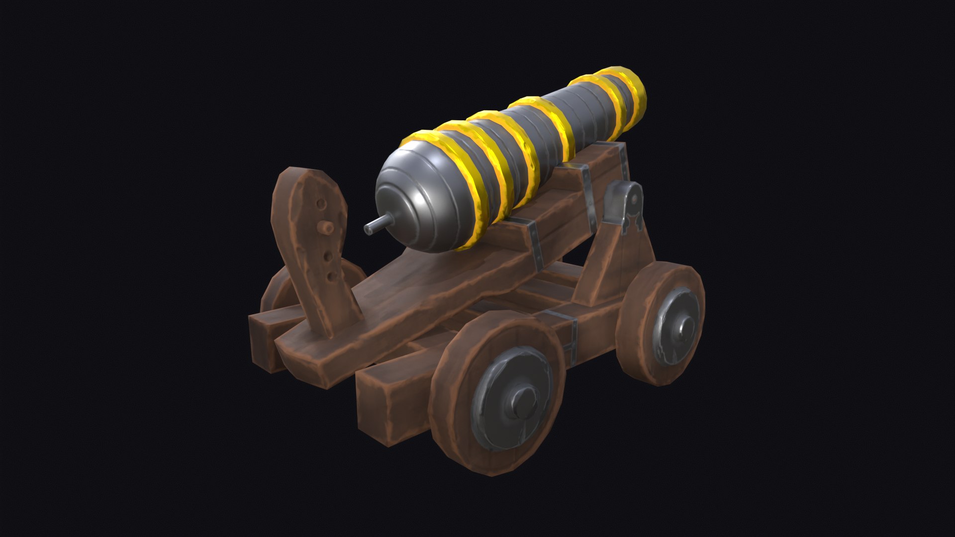 Stylized cannon gameready 3D model - TurboSquid 2065694