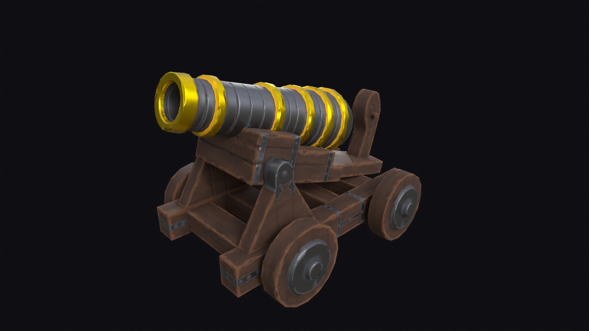 Stylized cannon gameready 3D model - TurboSquid 2065694