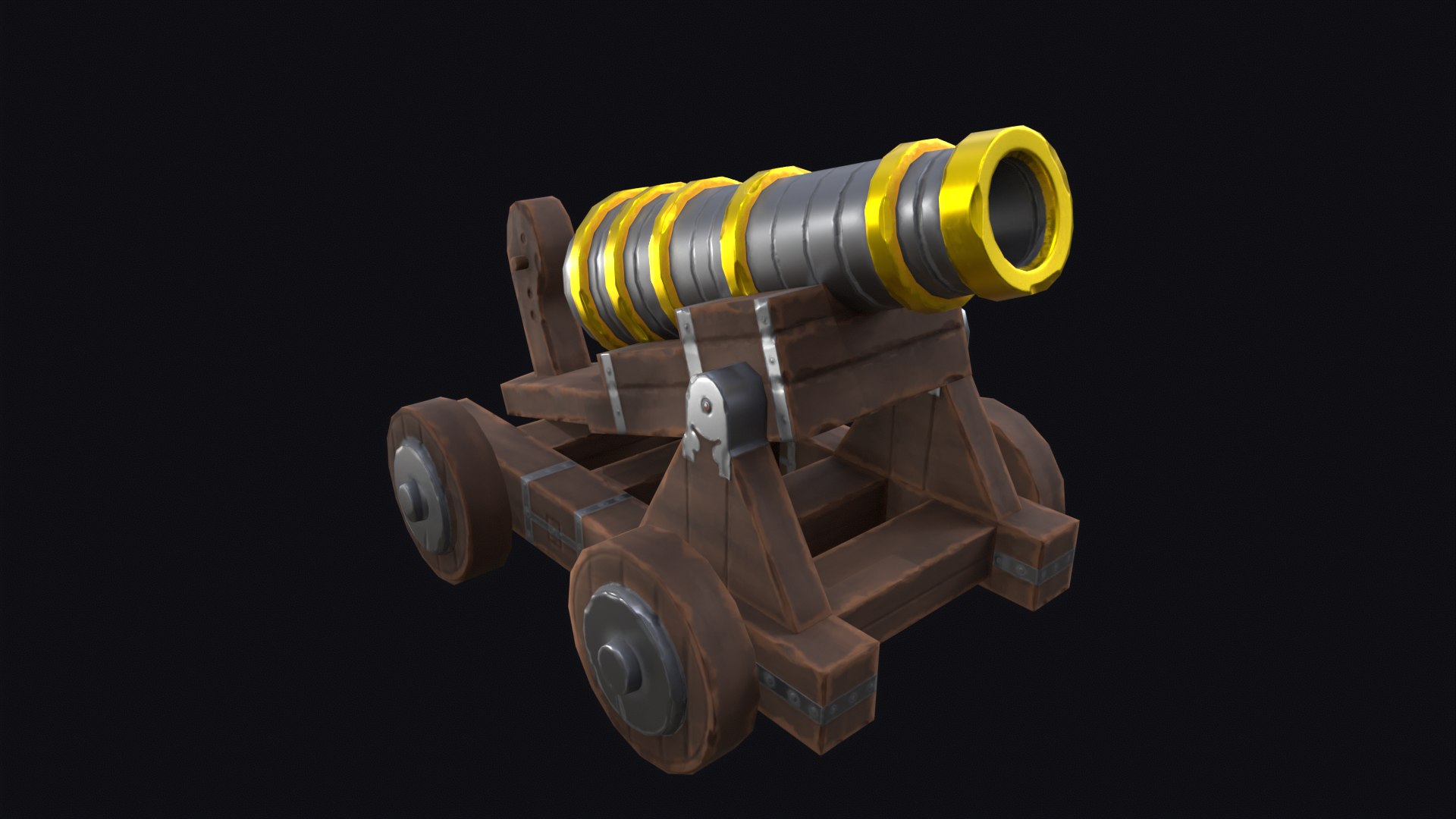 Stylized cannon gameready 3D model - TurboSquid 2065694