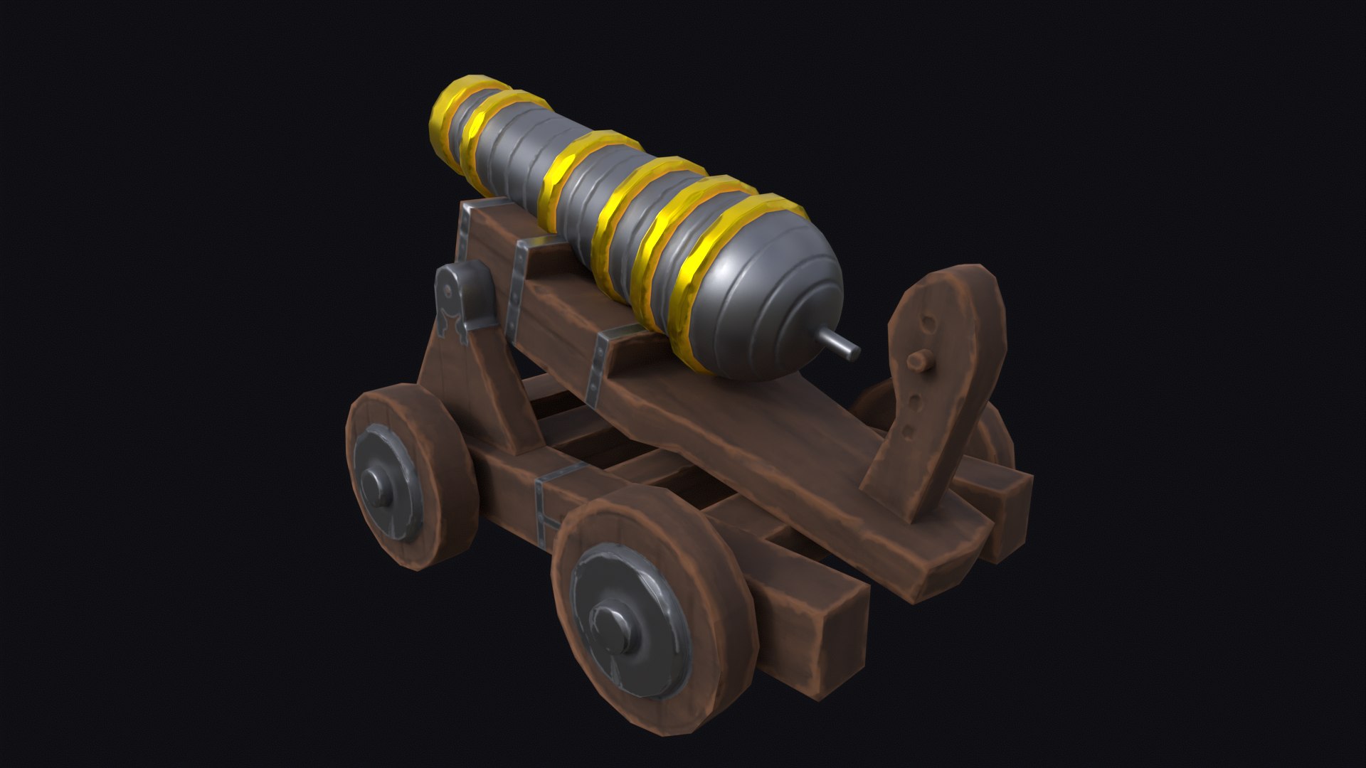 Stylized cannon gameready 3D model - TurboSquid 2065694
