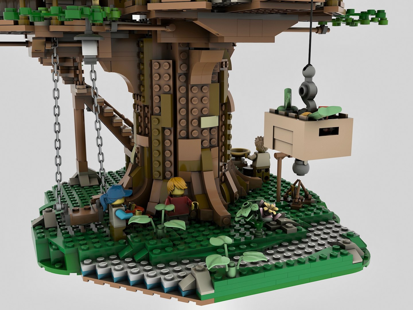 Tree House LEGO Block Model - TurboSquid 2149085