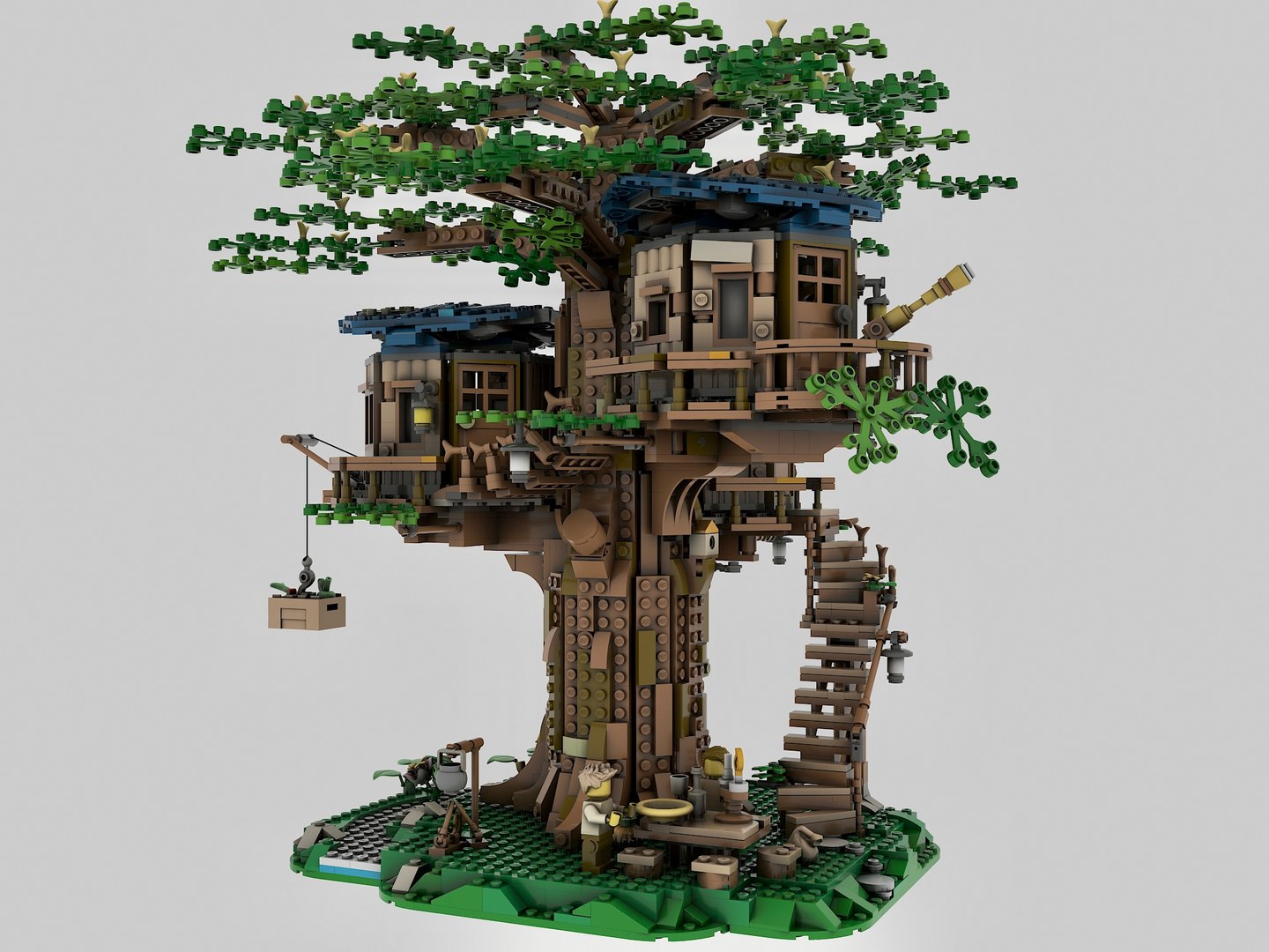 Tree House LEGO Block Model - TurboSquid 2149085