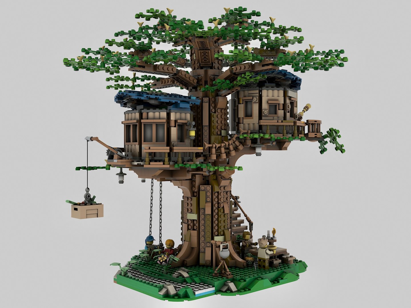 Tree House LEGO Block Model - TurboSquid 2149085