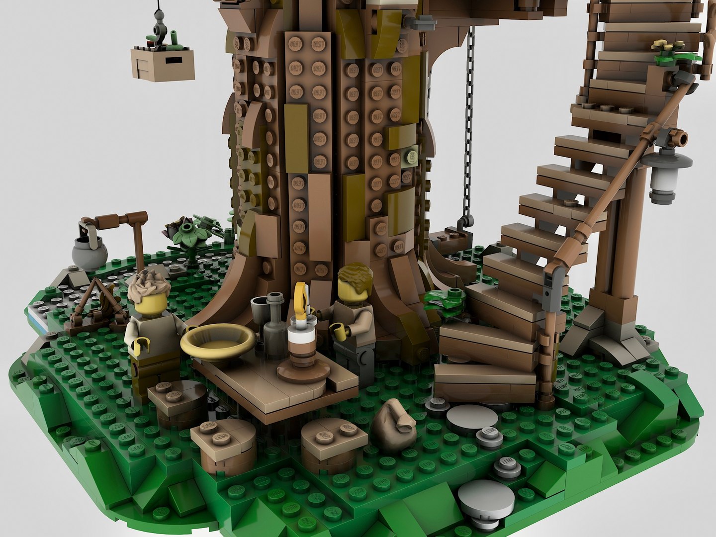 Tree House LEGO Block Model - TurboSquid 2149085